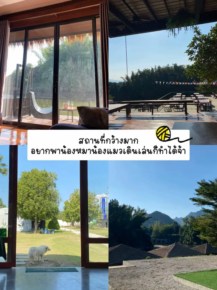 ที่พัก Pet friendly กาญจนบุรี | แกลเลอรีที่โพสต์โดย Fon | Lemon8