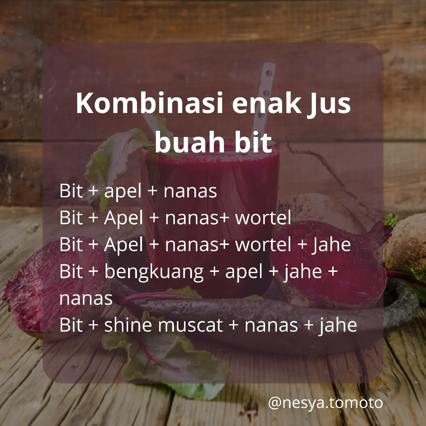 beet root si ampuh penambah darah dan stamina | Galeri diposting oleh nesya.tomoto | Lemon8
