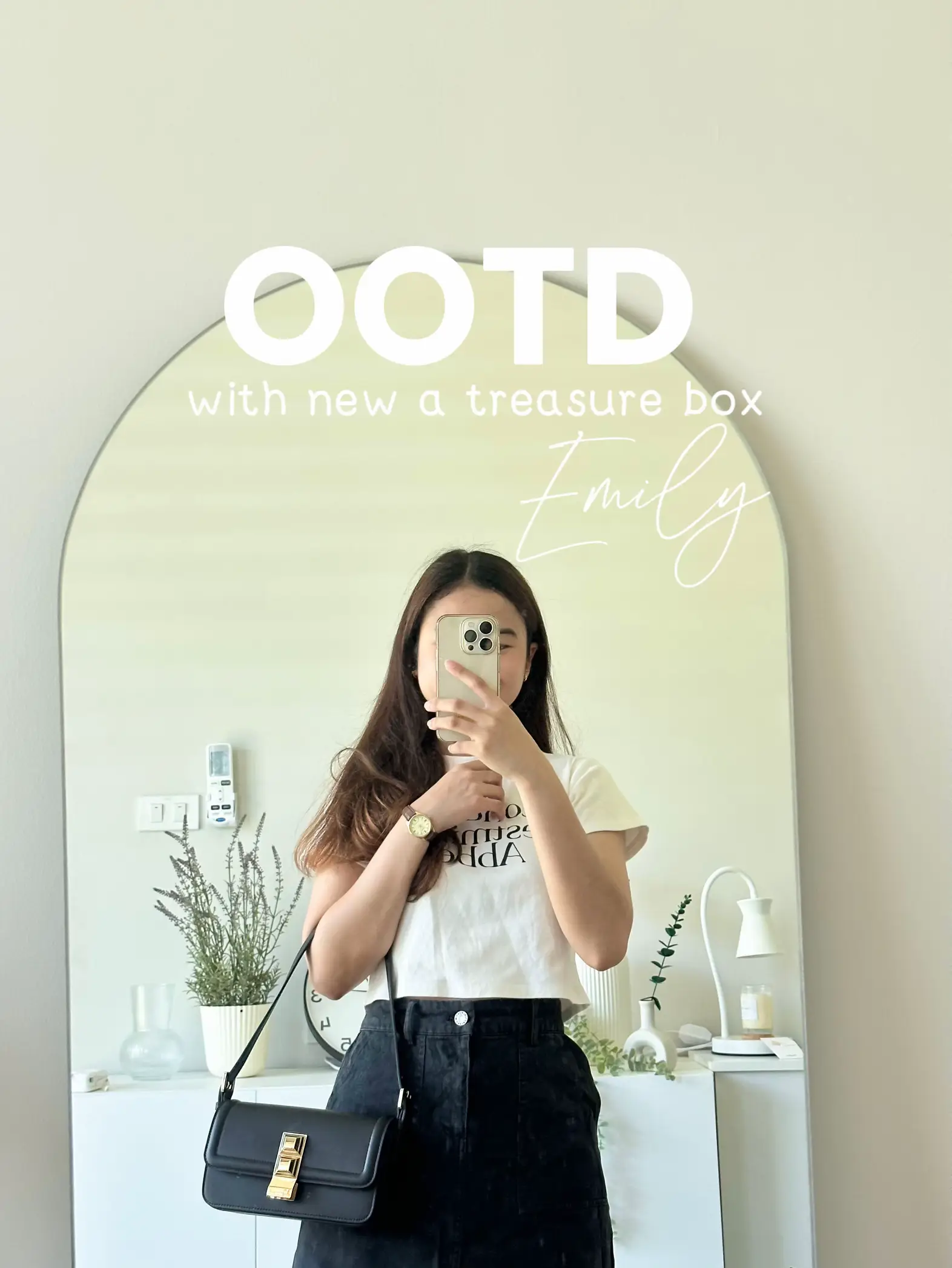 OOTD with Emily bag 🖤🔆 | แกลเลอรีที่โพสต์โดย pp’s | Lemon8