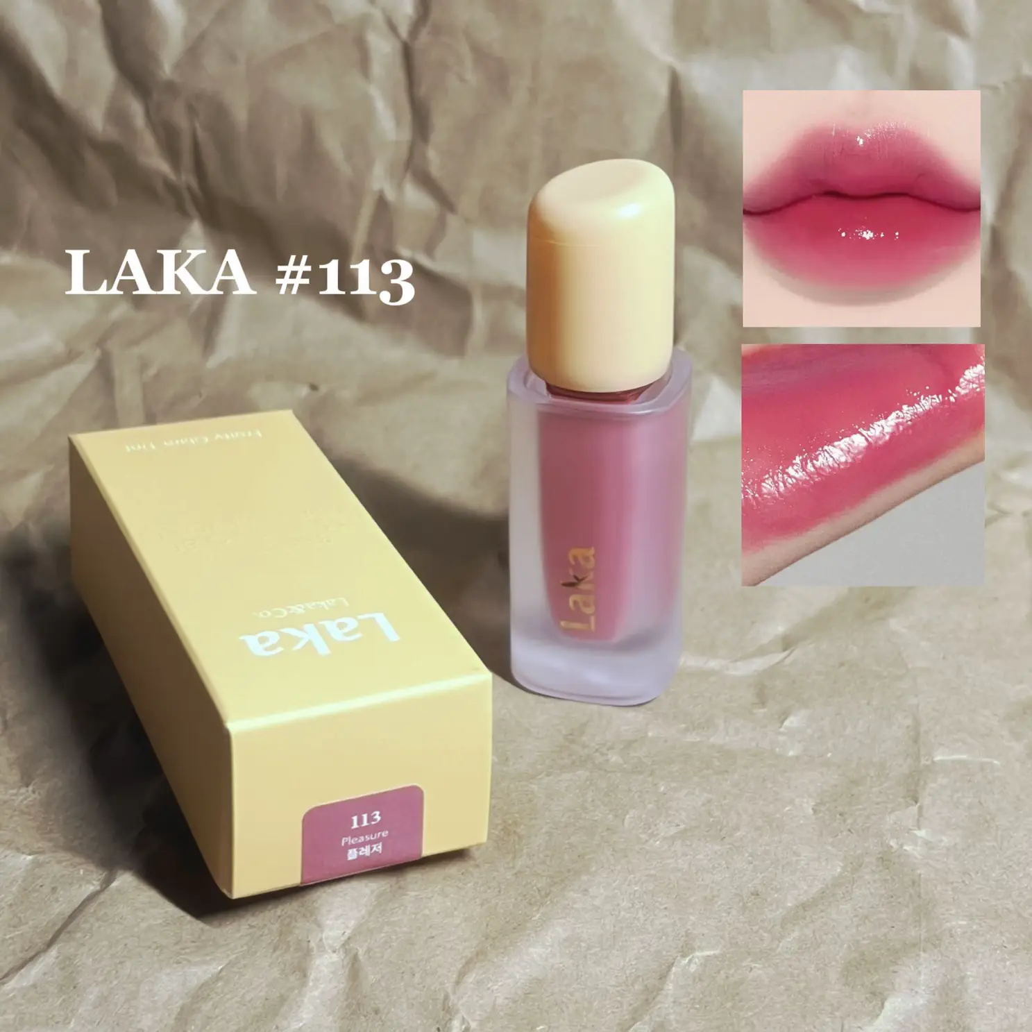 LAKA Fruity Glam Tint #120 #113 🍒🍇 | แกลเลอรีที่โพสต์โดย ชอลอรีวิว ♡ | Lemon8