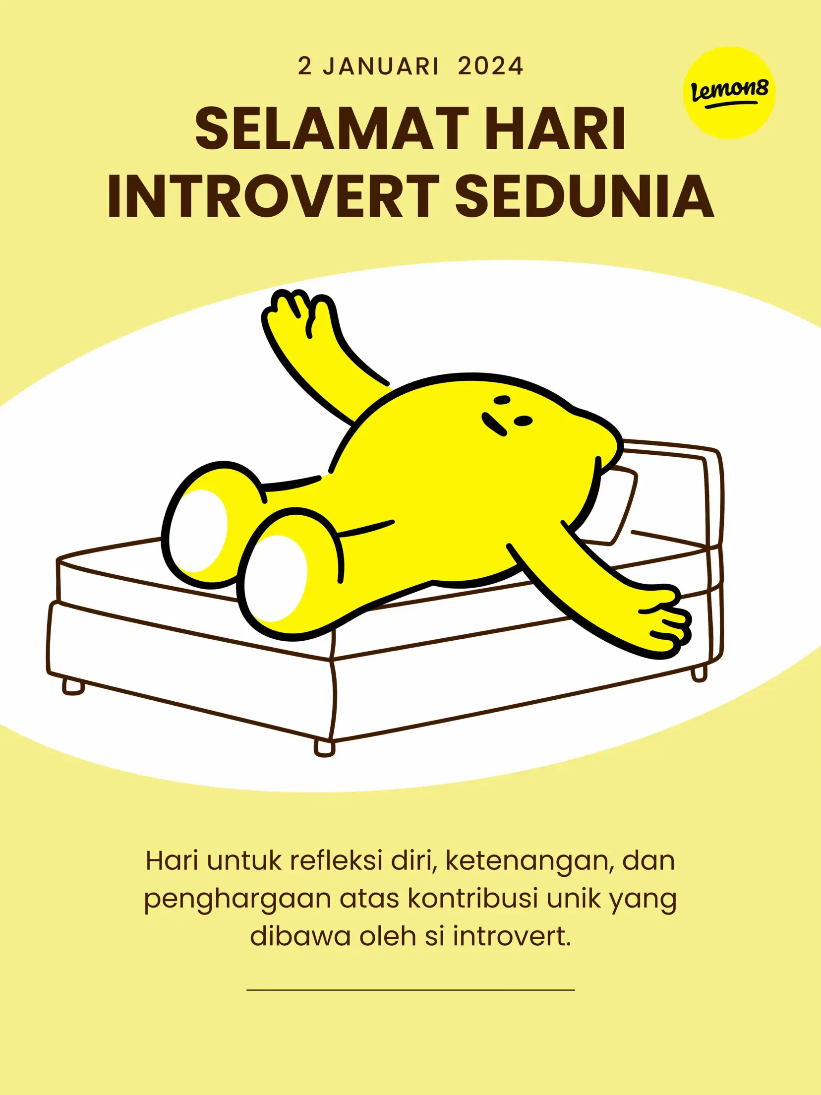 Selamat dirayakan seluruh dunia kamu si Introvert🫶🏻 | Galeri diposting oleh Lemon8_ID | Lemon8