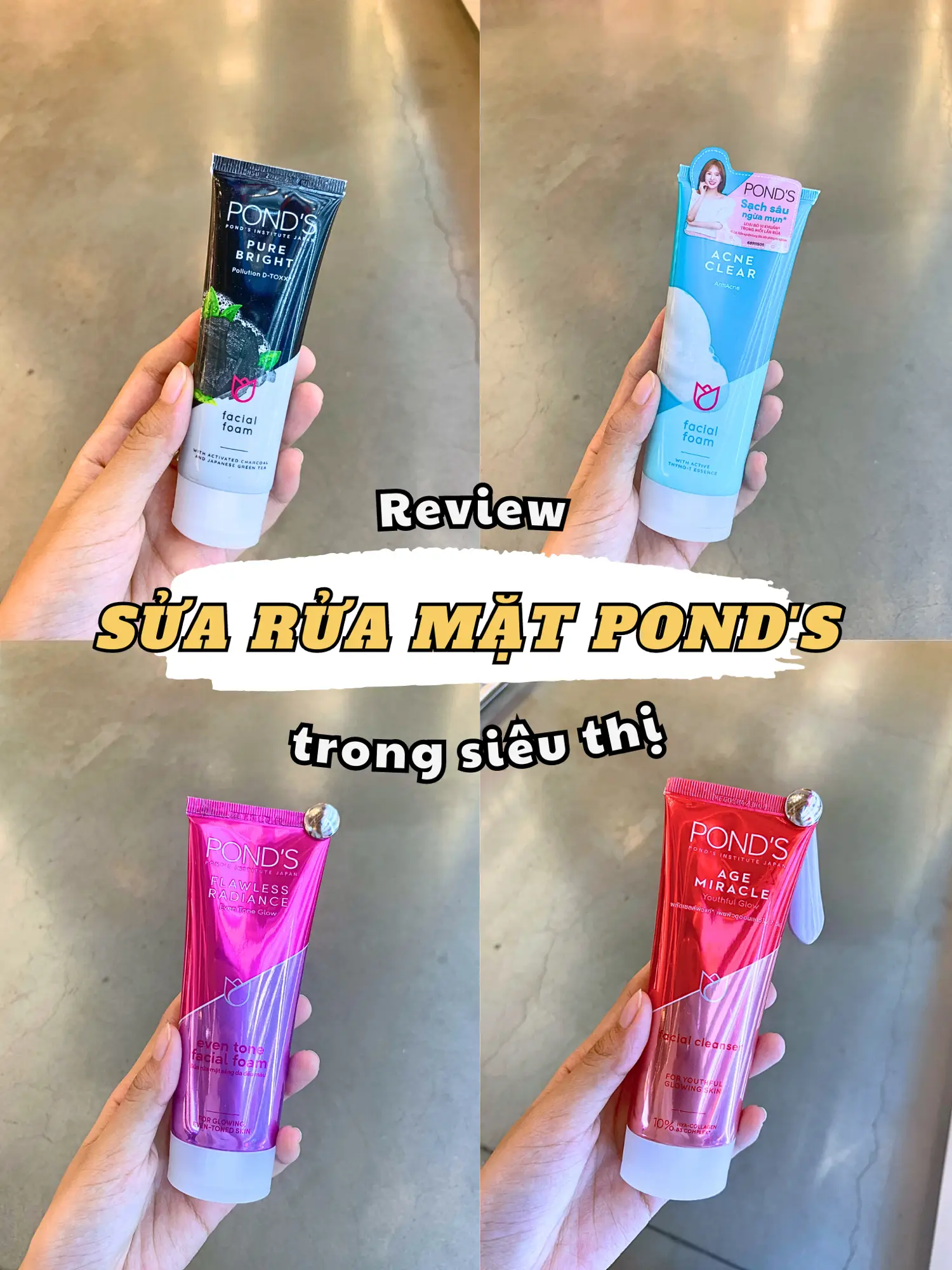 ☁️ Review sữa rửa mặt Pond's ở siêu thị ☁️ | Bộ sưu tập do Thi Thơ 🫶🏻 đăng | Lemon8