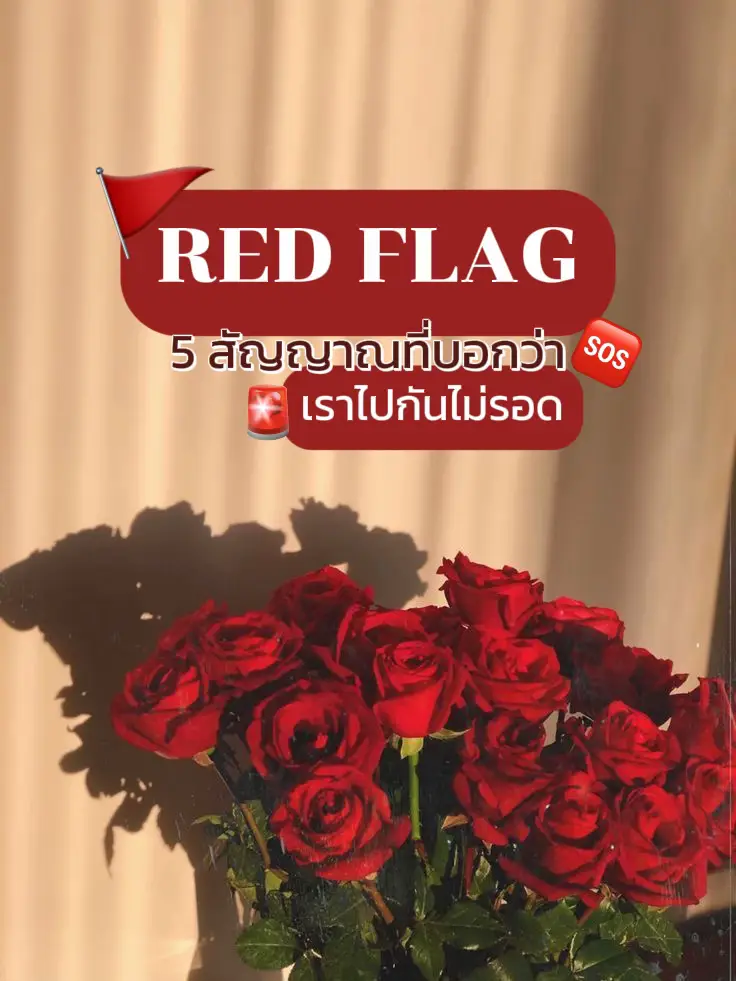 🚩 RED FLAG | 5 สัญญาณเตือนที่บอกว่า “ความสัมพันธ์นี้ไม่น่ารอด” | แกลเลอรีที่โพสต์โดย Smilddyyy🦋🫧 ...