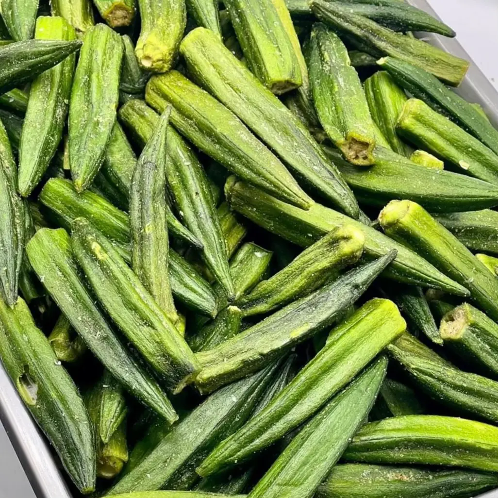 กระเจี๊ยบเขียว ( Okra ) อบกรอบ | แกลเลอรีที่โพสต์โดย 🍭Porpangz🍭 | Lemon8