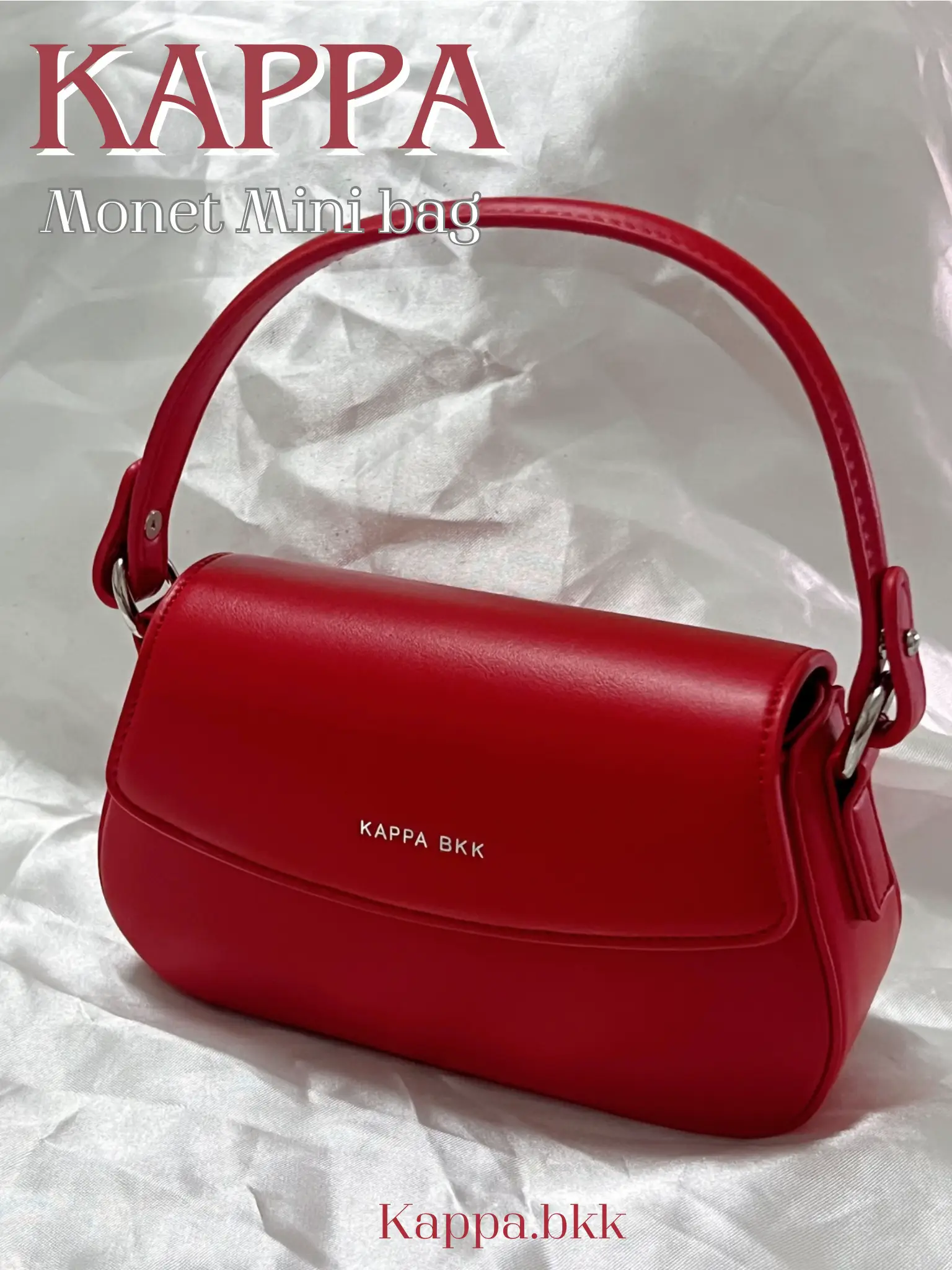 Kappa Monet Mini Bag แดงนี้ที่ใช่ ️👜 | แกลเลอรีที่โพสต์โดย Ritmmpr | Lemon8