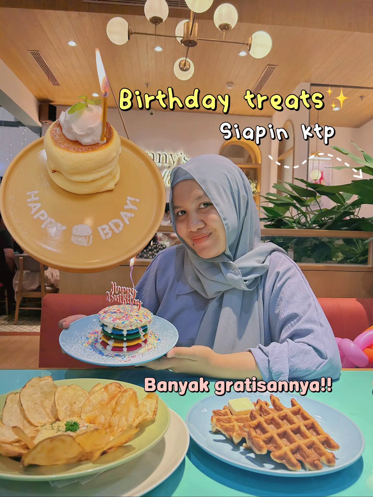 Birthday treats ulang tahun makan enak gratisan | Galeri diposting oleh Place to go | Lemon8