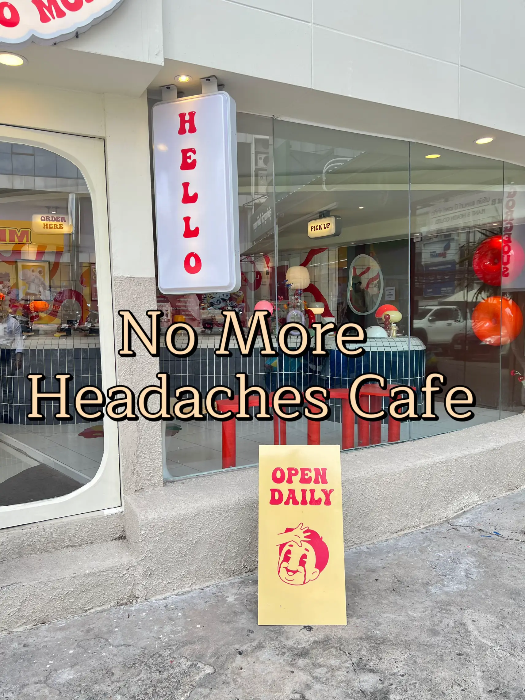 No More Headaches Cafe 🫶🏻 Cafe So Cute | Gallery posted by Thiti_mj🍞🍞🍞 | Lemon8