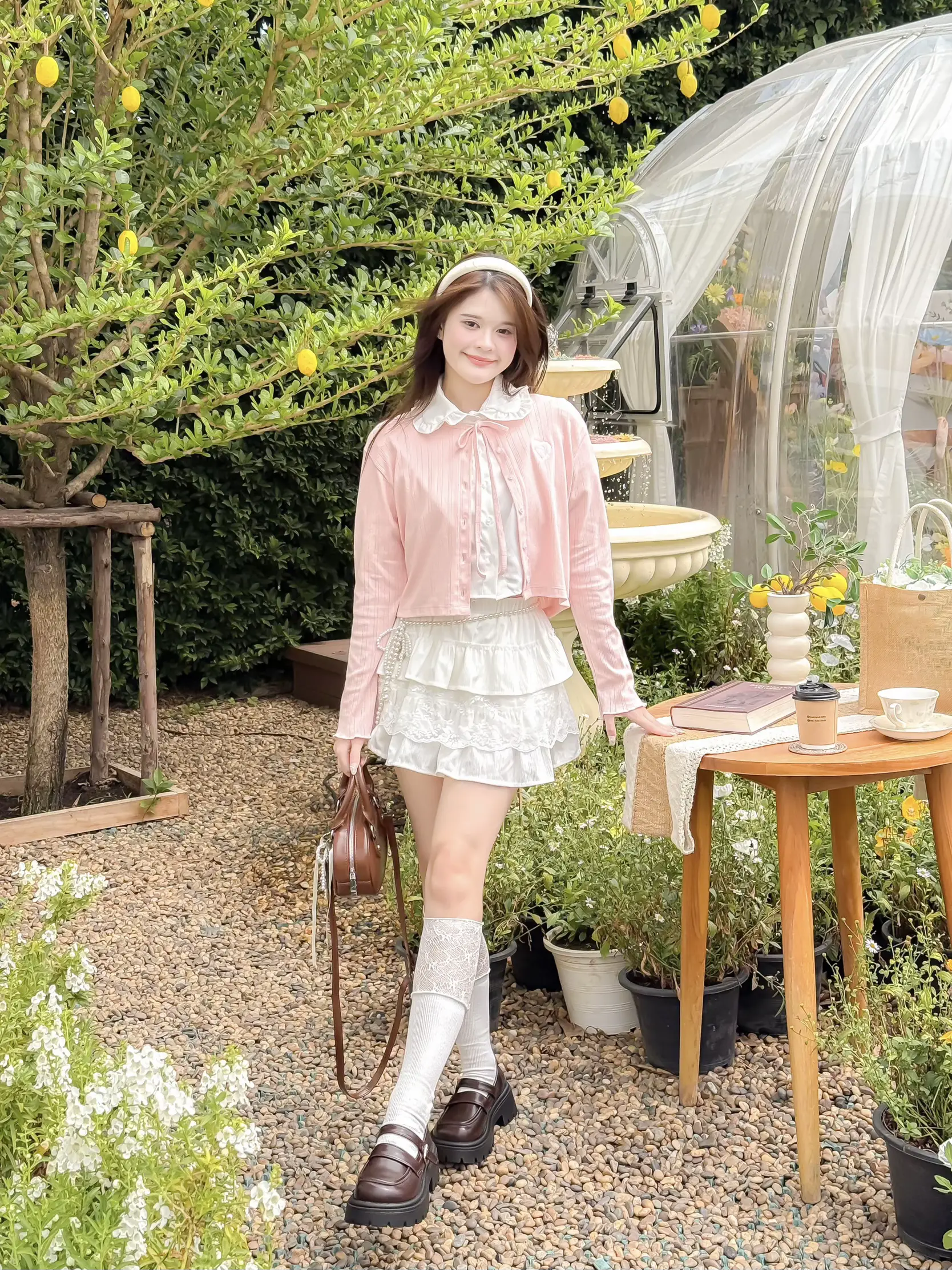 ⋆౨ৎ˚ootd ˖ ࣪ Baby Pink-Cream Outfits 🐰🥯🎀🧸 | แกลเลอรีที่โพสต์โดย PMʕ·ᴥ·ʔ ...