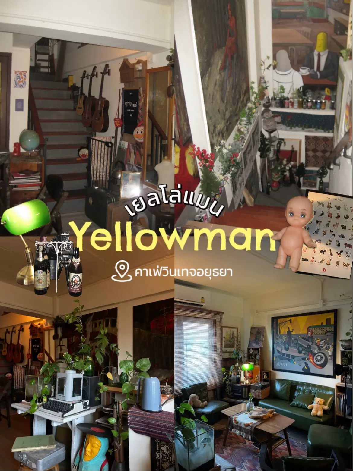 เยลโล่แมน Yellowman คาเฟ่วินเทจในอยุธยา | แกลเลอรีที่โพสต์โดย N1402y ...