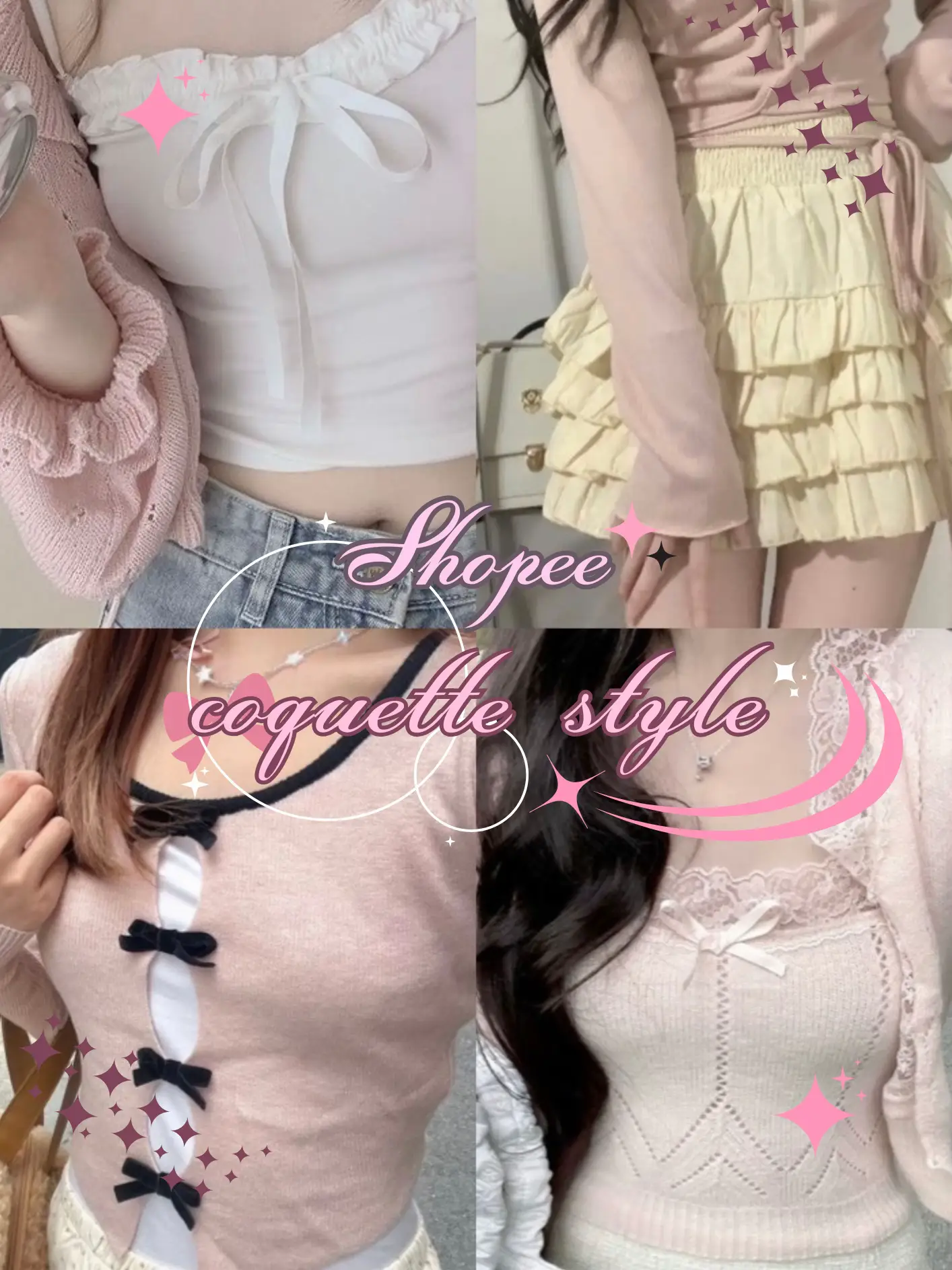 🛍 พิกัดชุดตามสาวใน Pinterest สไตล์ coquette style 💗 | แกลเลอรีที่โพสต์ ...
