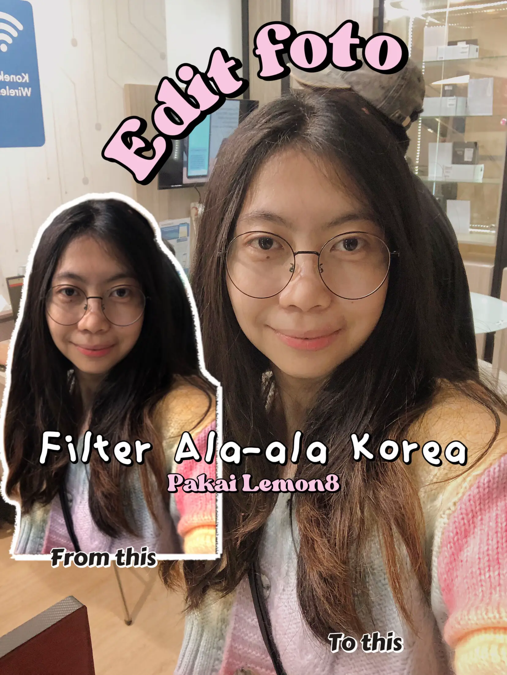 GAK PAKAI RUGI ‼️ EDIT FOTO ala2 KOREA di LEMON8😱 | Galeri diposting oleh Velysia S | Lemon8