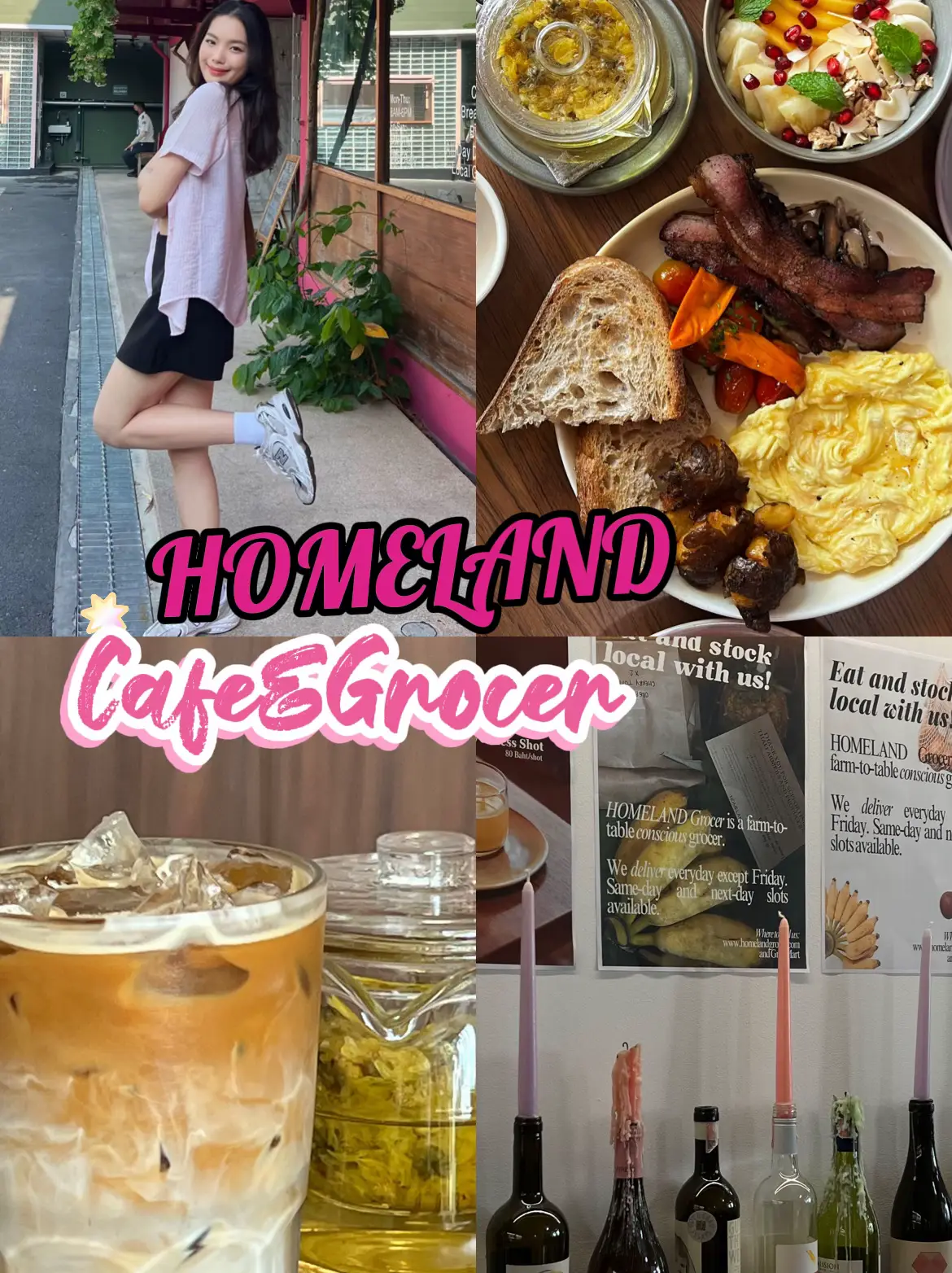 HOMELAND Cafe&Grocer 🩷🥭🥓🥑 | แกลเลอรีที่โพสต์โดย toon. | Lemon8