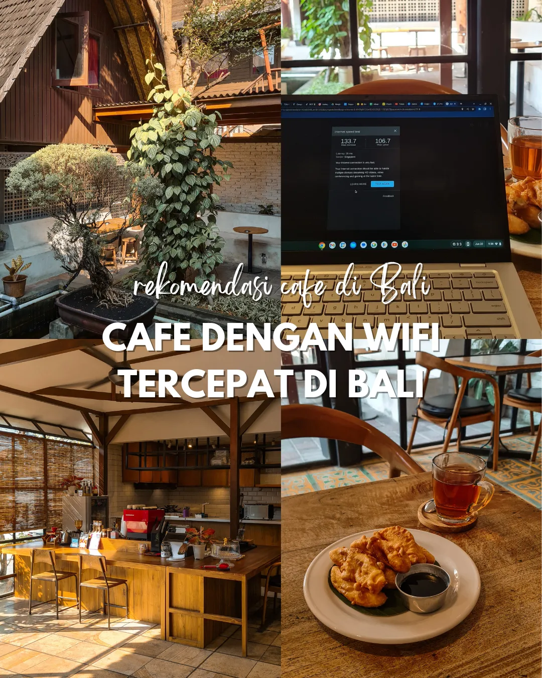 🥂cafe ternyaman untuk laptopan di bali🥂 | Galeri diposting oleh BOY | Lemon8