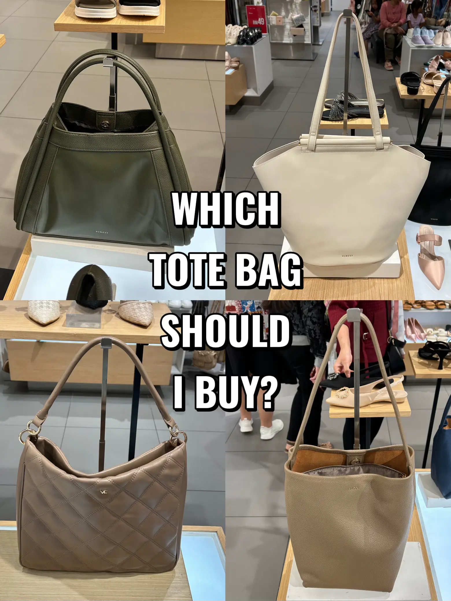 AFFORDABLE TOTE BAGS FROM PADINI | แกลเลอรีที่โพสต์โดย Faznadia | Lemon8