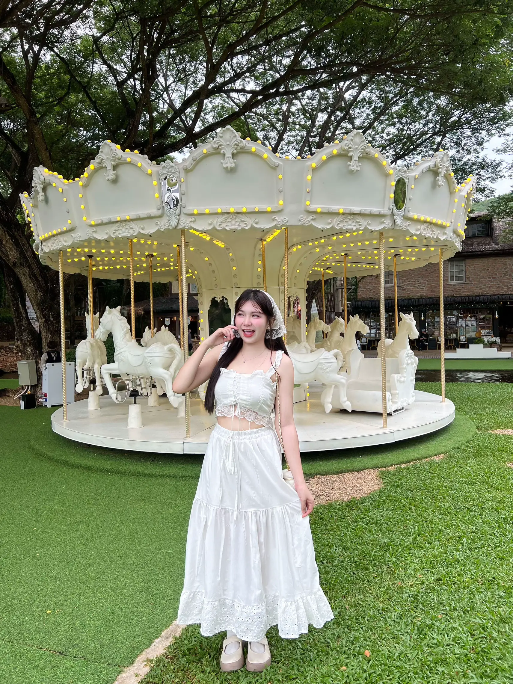 OOTD ชาวสวนไปเที่ยวฟาร์ม🤍🌲🧳 | แกลเลอรีที่โพสต์โดย Mauu | Lemon8