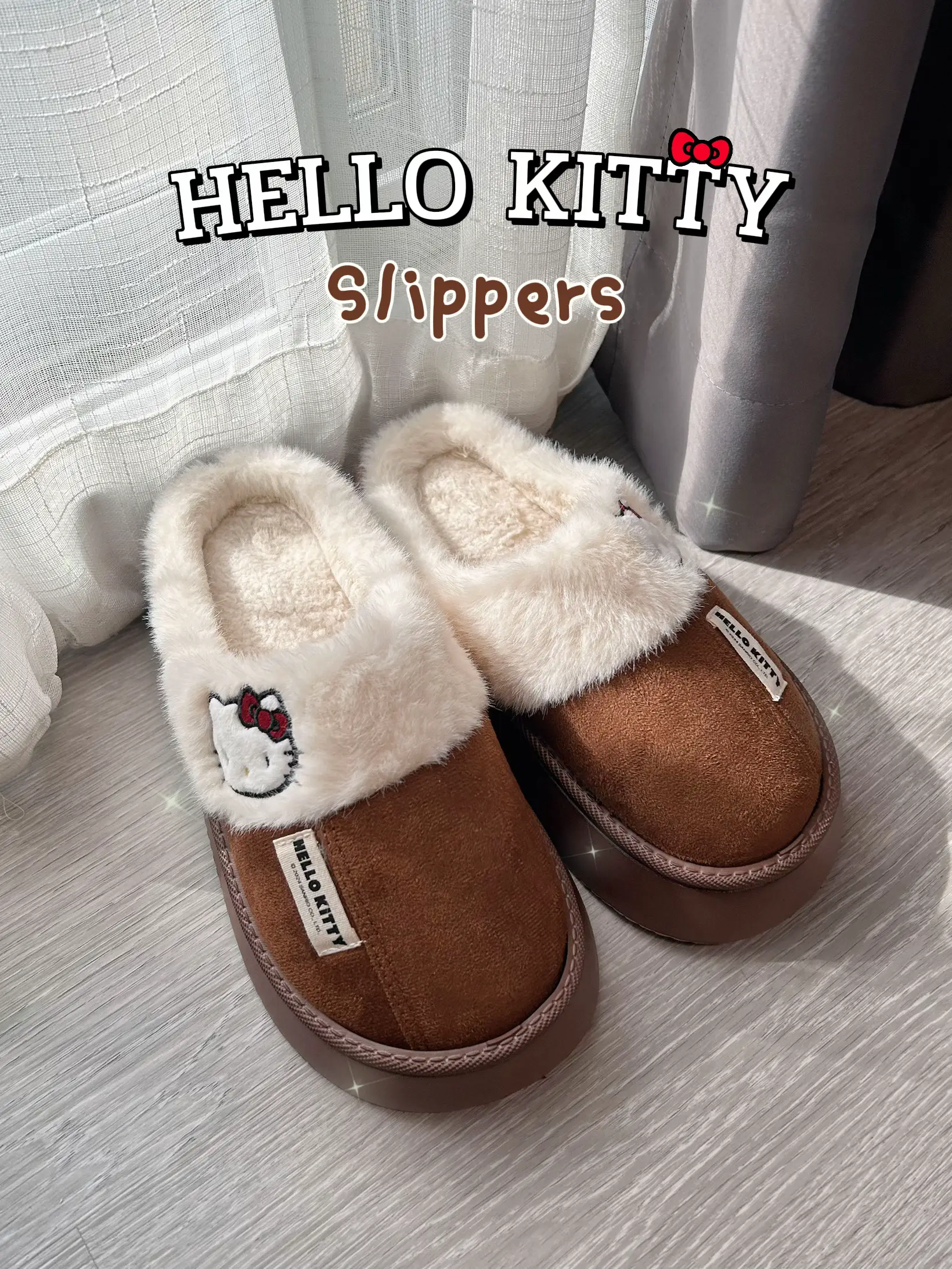 🤎 HELLO KITTY X GUKOO | Slippers 🐱 | แกลเลอรีที่โพสต์โดย :may | Lemon8