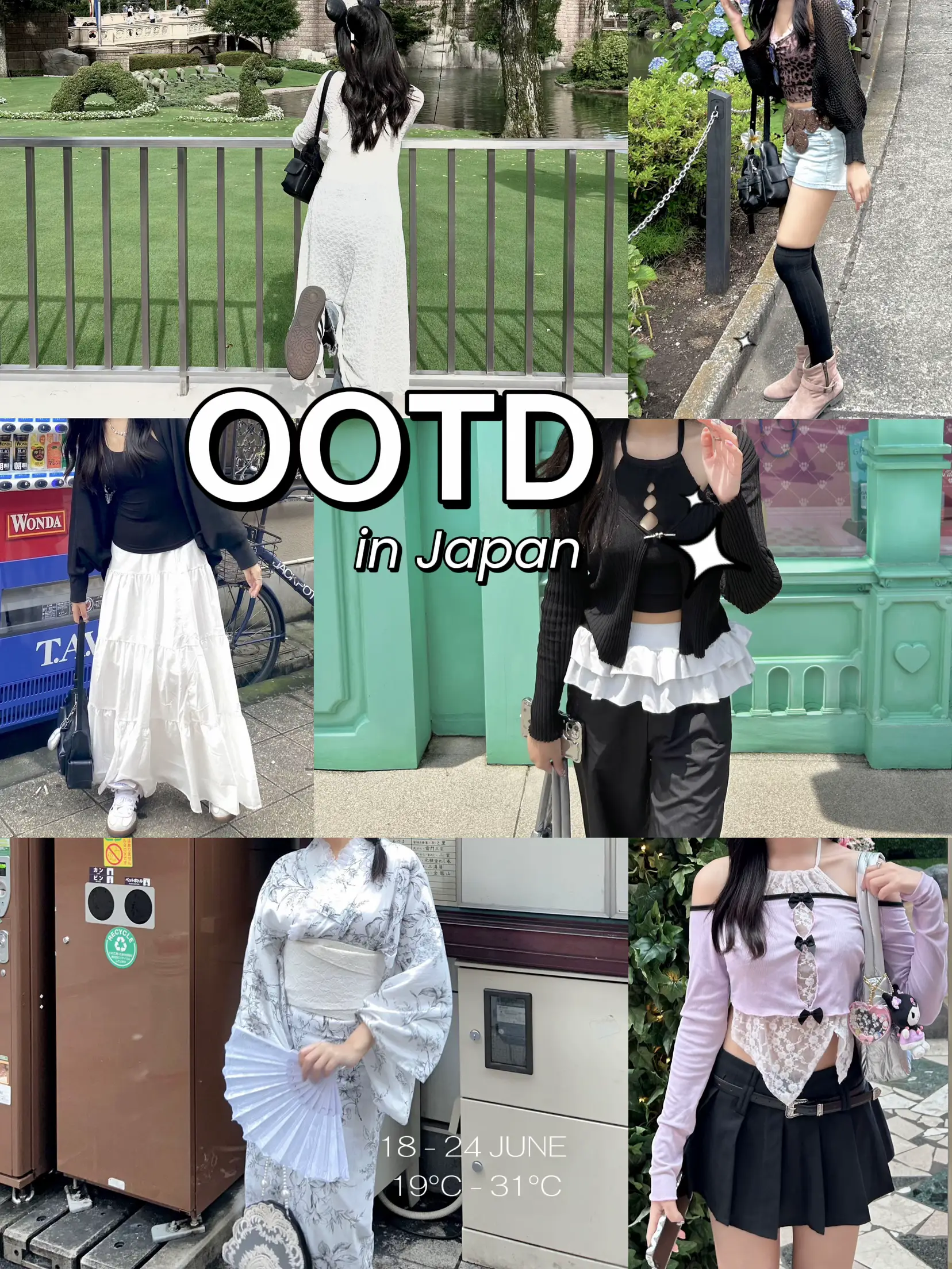 OOTD in Japan 🇯🇵 Osaka 🏯 - Tokyo ⛩️ 🌿 | แกลเลอรีที่โพสต์โดย BttK | Lemon8