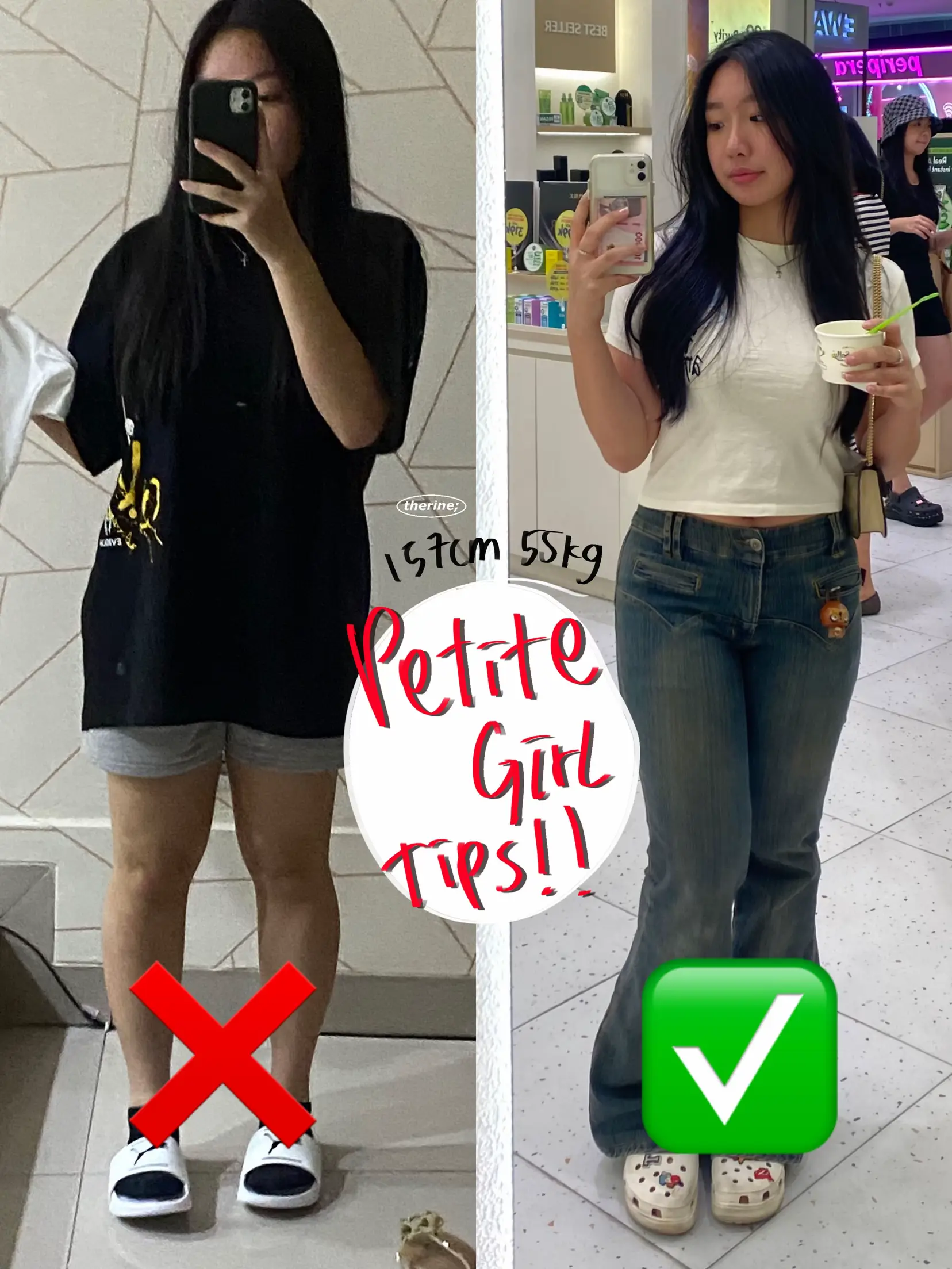 PETITE GIRL TIPS‼️😍 157 cm 55 kg | Galeri diposting oleh therine! | Lemon8