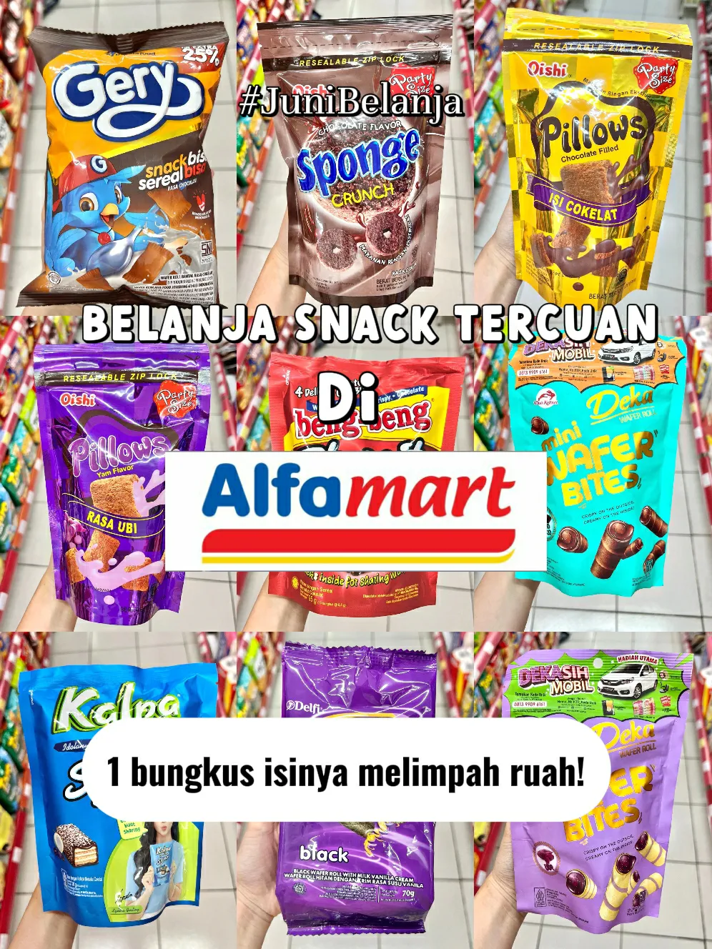 SNACK 10 RIBUAN DI MINIMARKET YG ISIANNYA BANYAK🤩‼ | Galeri diposting ...