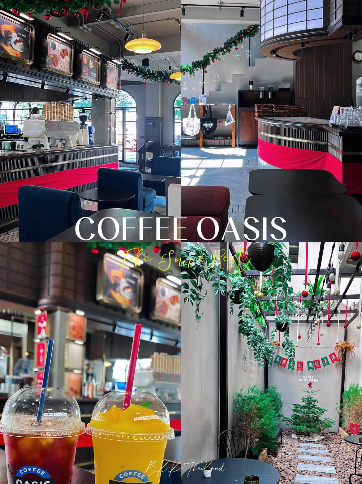 OASIS COFFEE คาเฟ่ย่านห้วยขวาง ที่เปิด 24 ชั่วโมง📚⏳ | แกลเลอรีที่โพสต์โดย 𝙊𝙞𝙞𝙡. | Lemon8