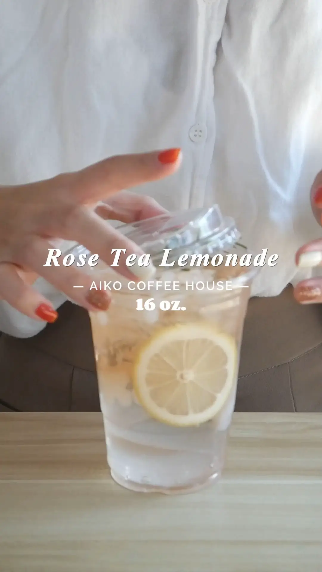 Rose Tea Lemonade 🍋 | วิดีโอที่เผยแพร่โดย aiko.coffee | Lemon8