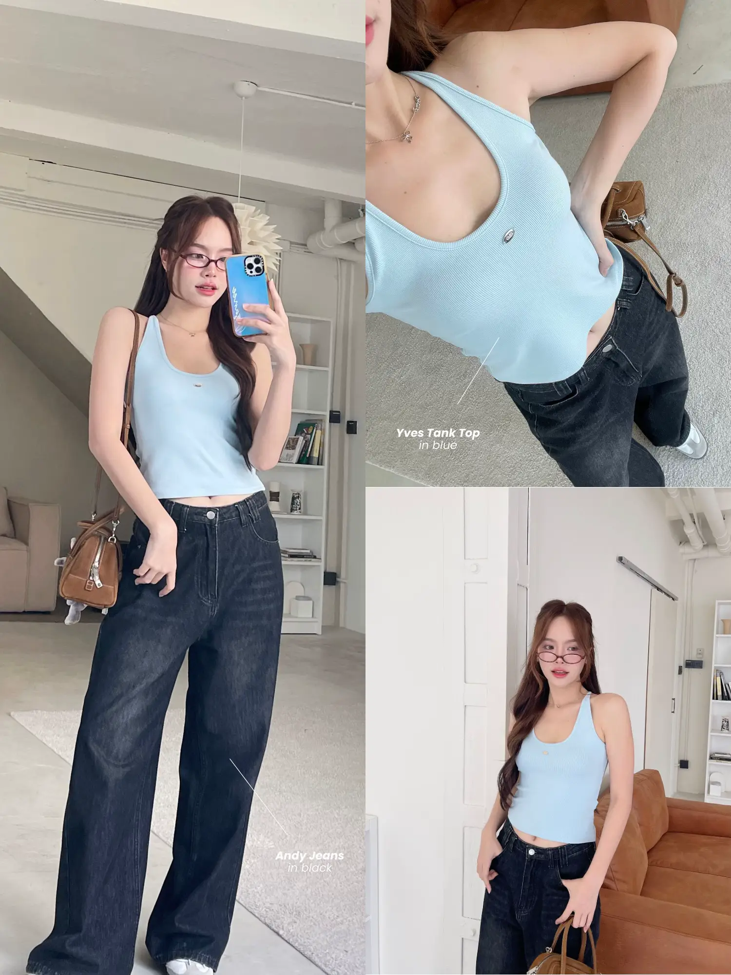 𝑴𝒂𝒕𝒄𝒉𝒊𝒏𝒈 𝑳𝒐𝒐𝒌𝒔; Yves Tank Top 𓈒ּ .* | แกลเลอรีที่โพสต์โดย Riley.apparels | Lemon8