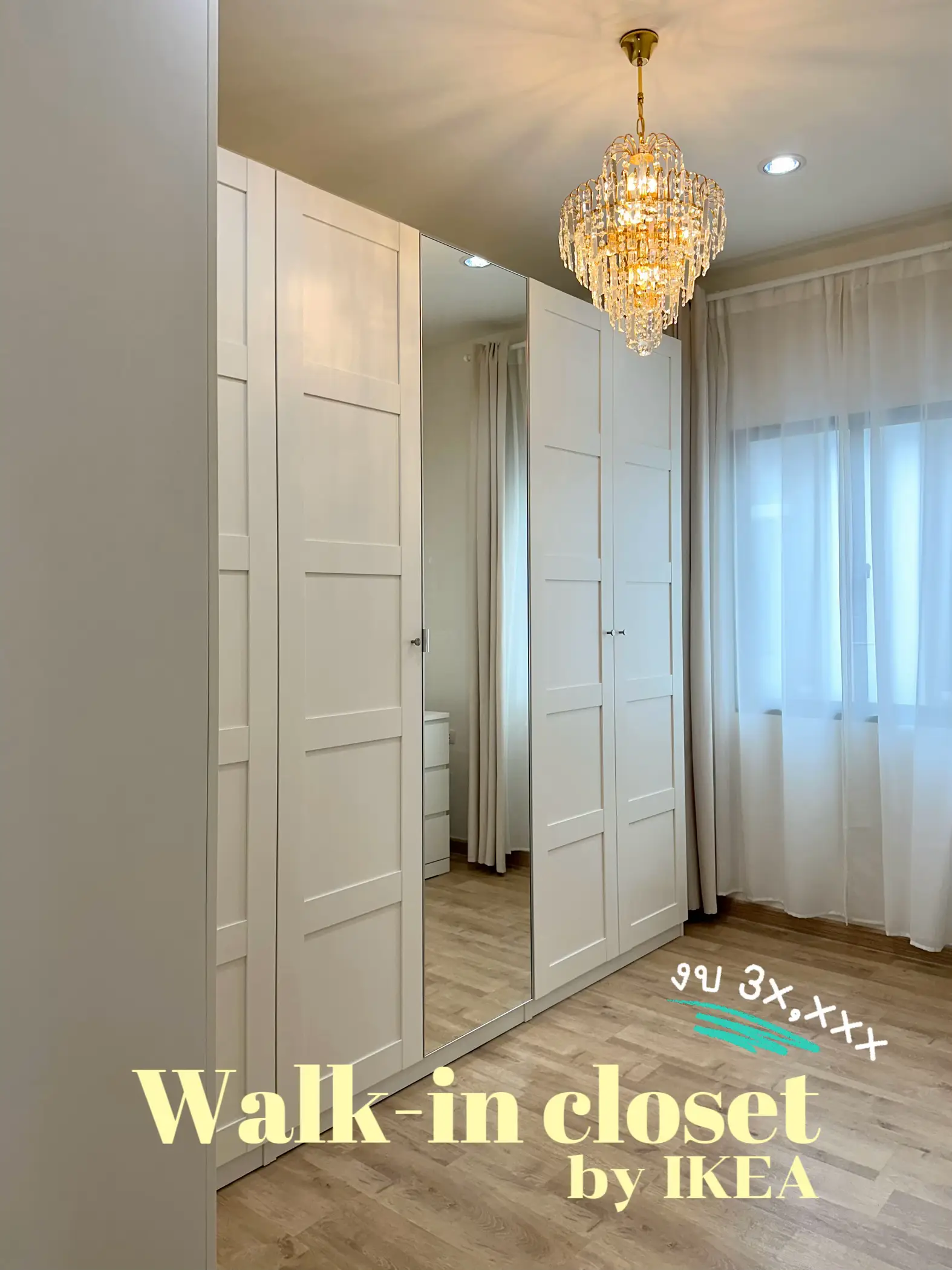 Walk-in closet by IKEA งบ 3x,xxx | แกลเลอรีที่โพสต์โดย mj_ja | Lemon8