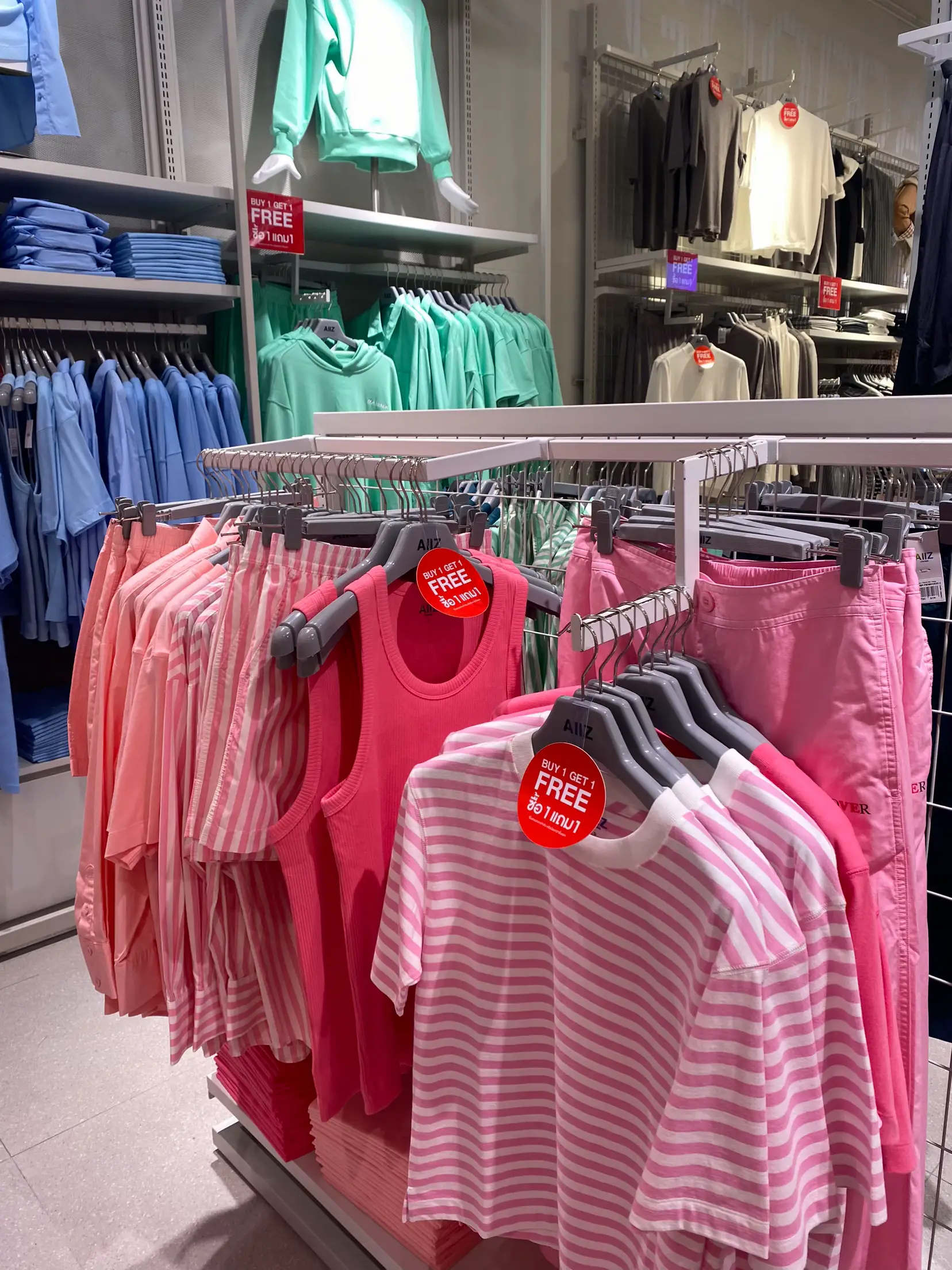 AIIZ มีโปรโมชั่น 1 แถม 1 และลด 50% | แกลเลอรีที่โพสต์โดย Bumrptb | Lemon8