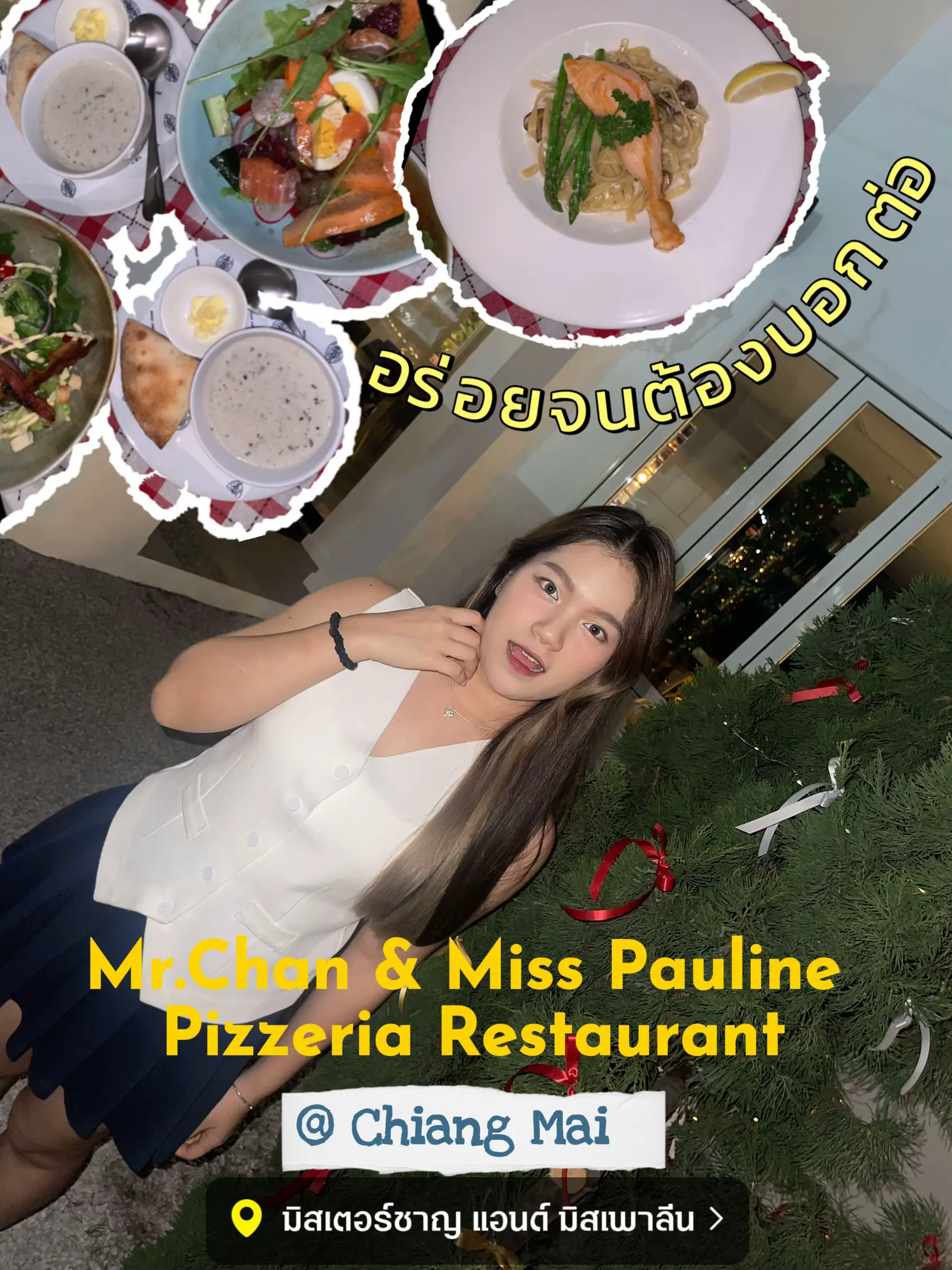 ร้านดังเชียงใหม่ —ꔛ⋆｡˚ Mr. Chan & Miss Pauline | แกลเลอรีที่โพสต์โดย Namkangsaiiii | Lemon8