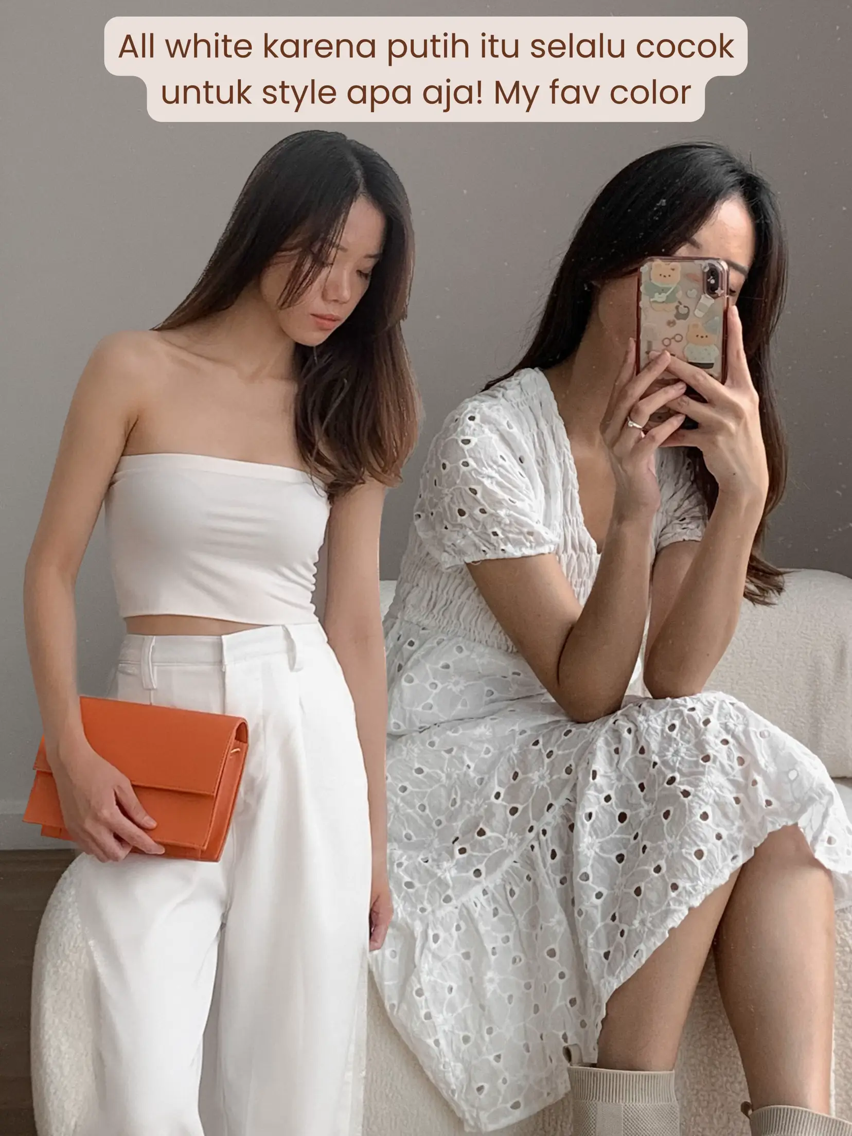 EDGY or FEMININE —— in all white👀 | Galeri diposting oleh Callin Lim | Lemon8