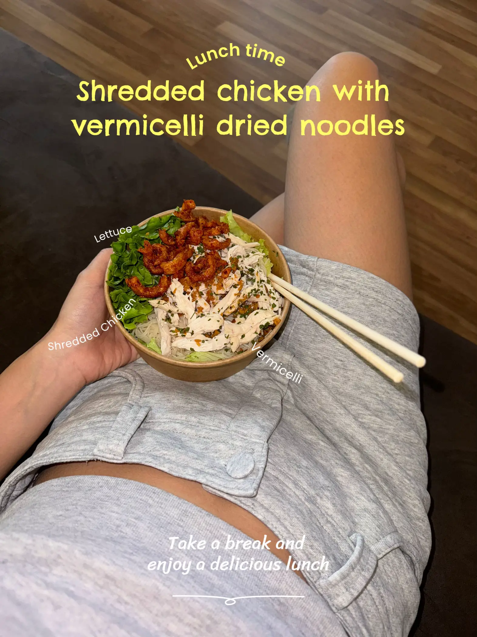 Shredded Chicken Vermicelli: เส้นหมี่ไก่ฉีก | แกลเลอรีที่โพสต์โดย A'Ris ...