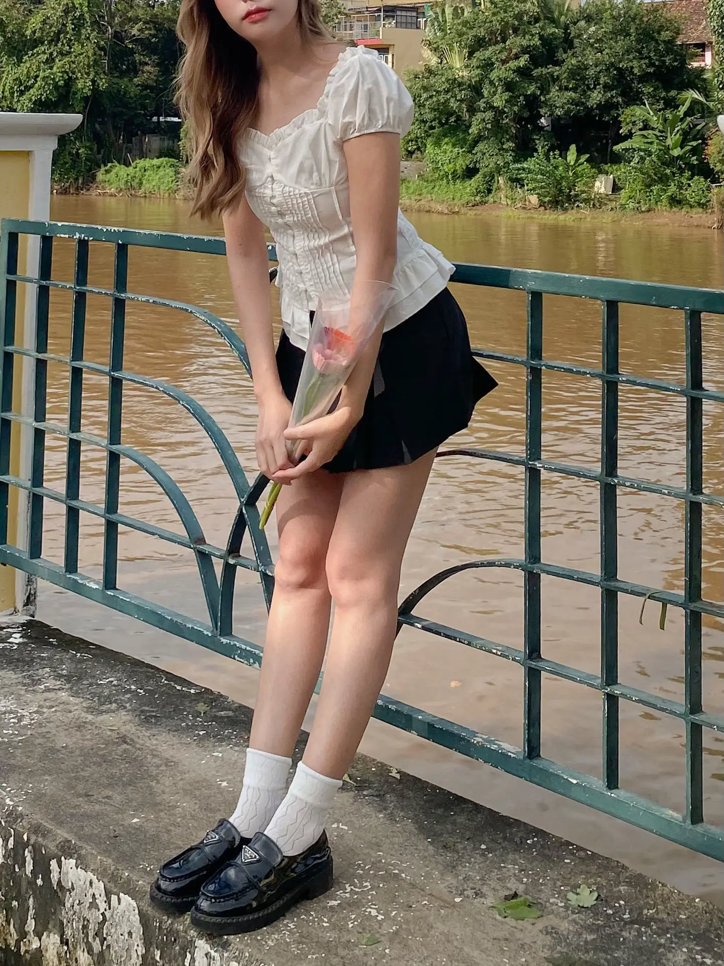 OOTD FITCHECK 💐 ลุคน่ารักแต่งตามง่าย | แกลเลอรีที่โพสต์โดย ε nessei ♡’ | Lemon8