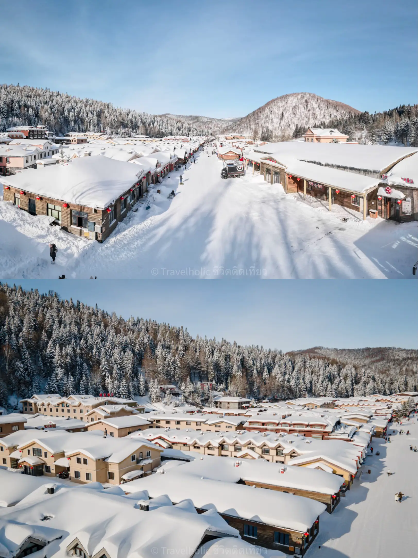ตะลุยหมู่บ้าน China Snow Town หมู่บ้านหิมะสุดcute | แกลเลอรีที่โพสต์โดย ...