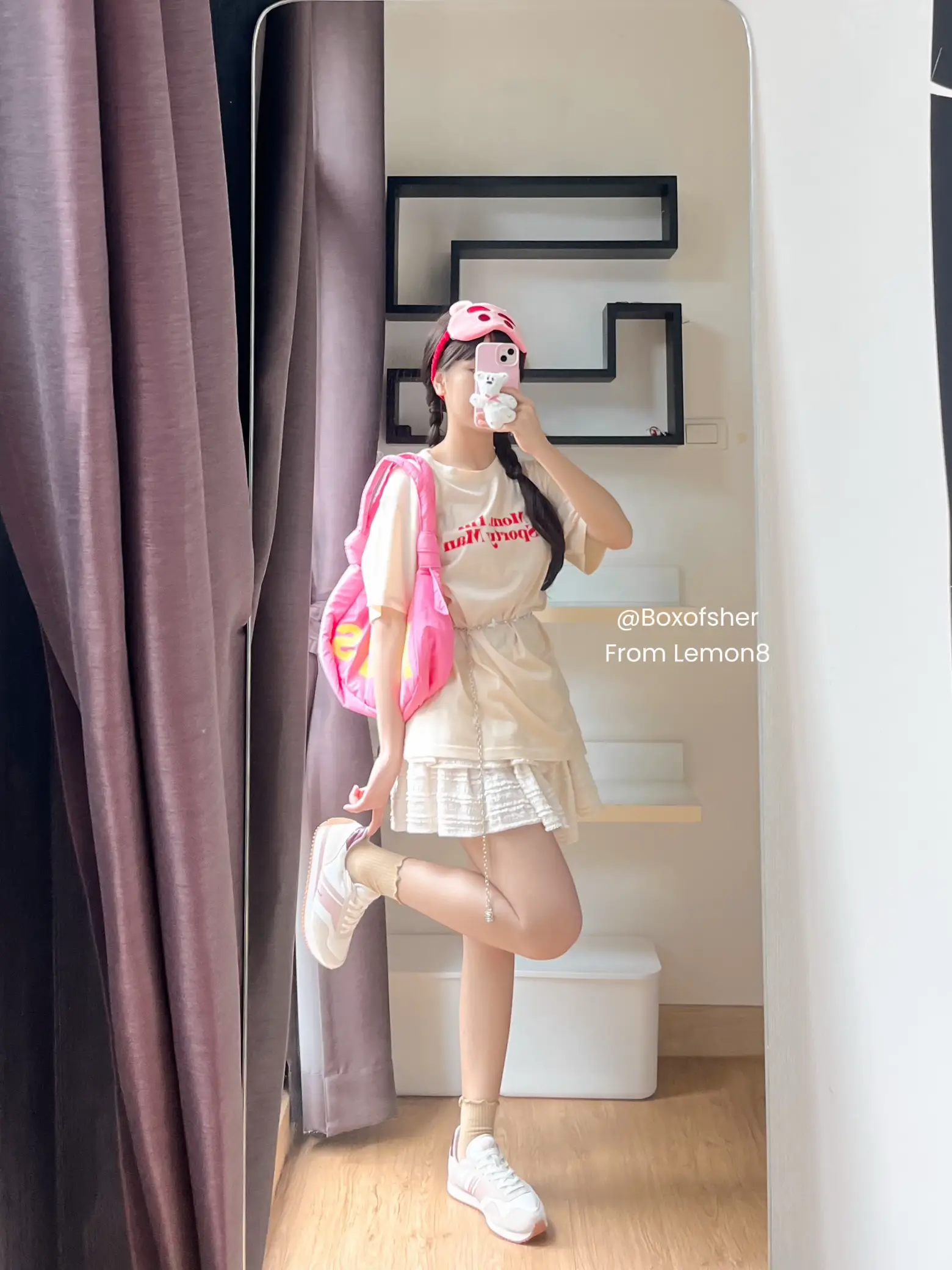 Sweet OOTD 150cm | ลุค Vanilla & Candy Keds🩰♡ | แกลเลอรีที่โพสต์โดย Boxofsher 🎀 151cm~! | Lemon8