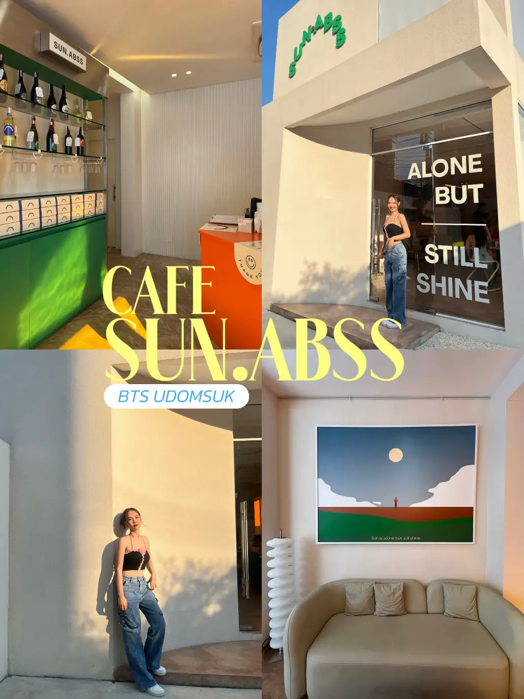 SUN.ABSS 🍋 คาเฟ่เปิดใหม่ bts อุดมสุข | แกลเลอรีที่โพสต์โดย Monii | Lemon8