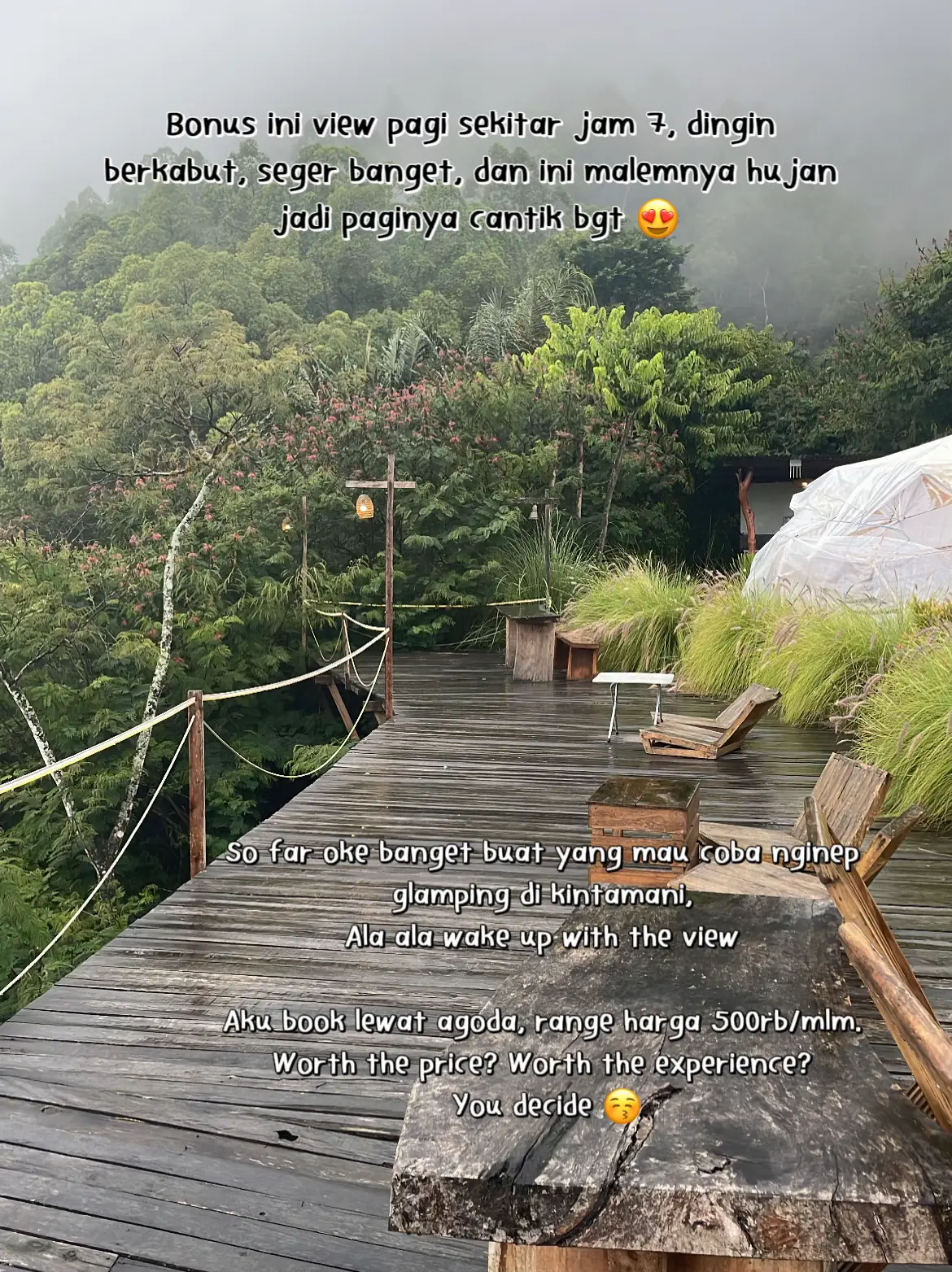 Glamping di bubble tent? | Galeri diposting oleh ivy | Lemon8