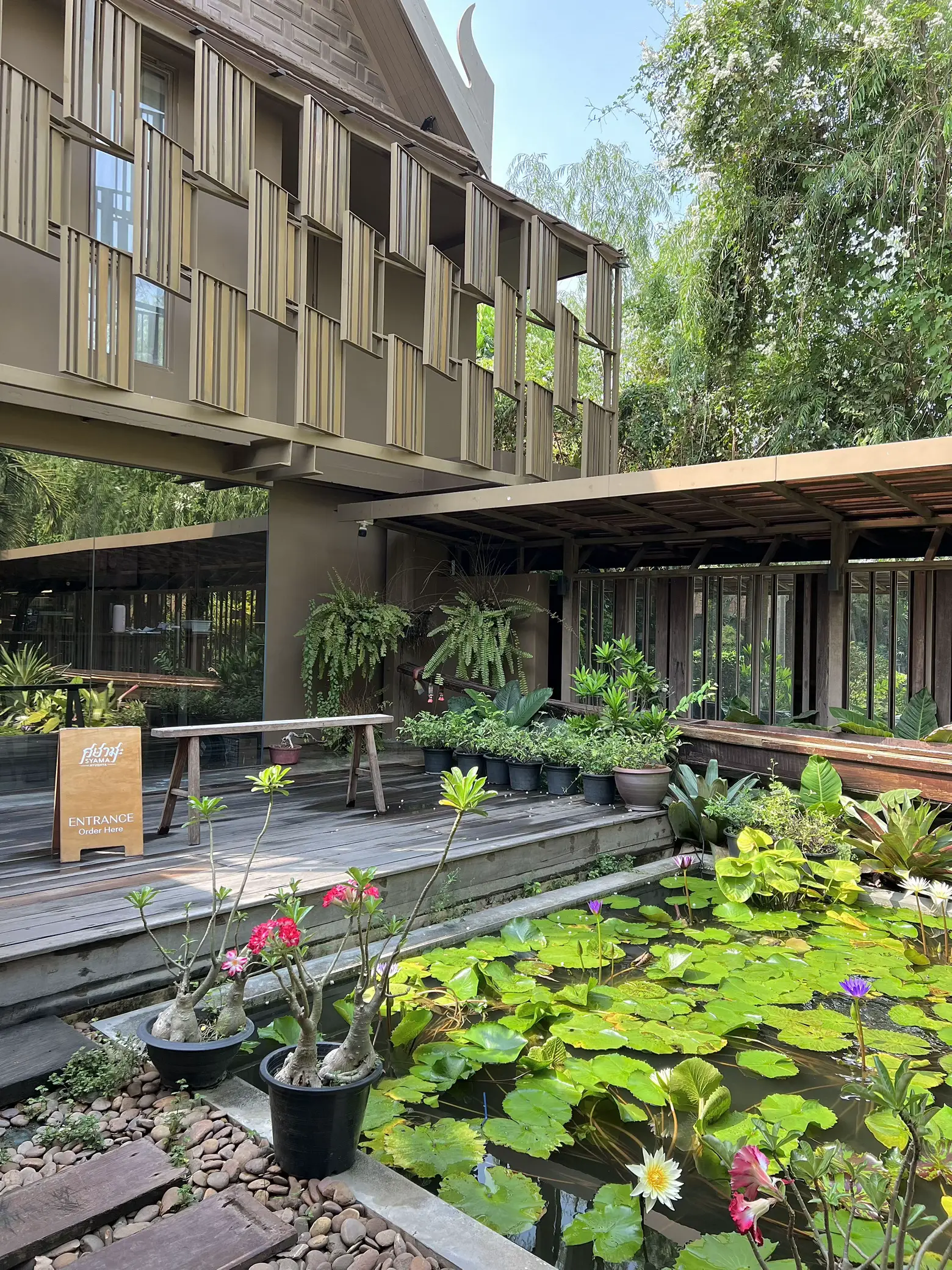 Syama คาเฟ่เรือนไทยริมน้ำ บรรยากาศดีขนมอร่อย 💖 | แกลเลอรีที่โพสต์โดย ...