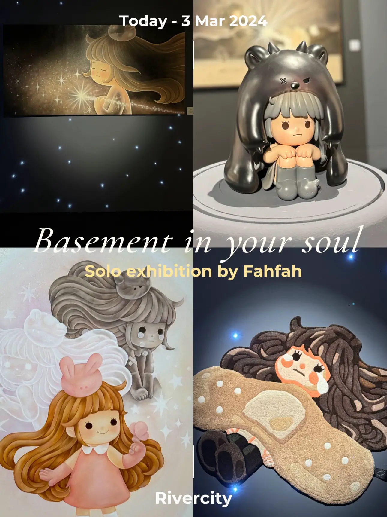 🌠 นิทรรศการฮีลใจ Basement in Your Soul 💖 | วิดีโอที่เผยแพร่โดย Bbaekbunny | Lemon8
