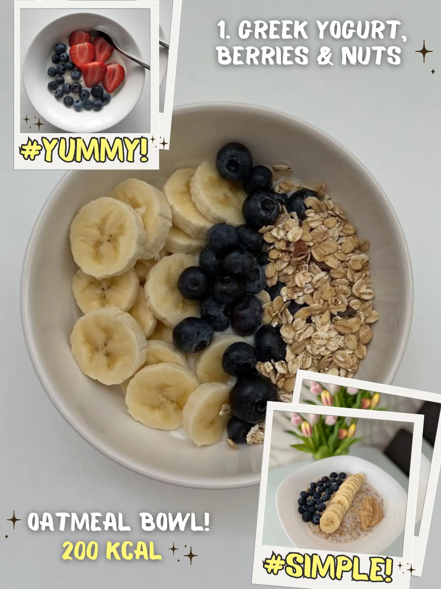 ‼️3 EASY HEALTHY BREAKFAST IDEAS TO LOSE WEIGHT 🏋🏼‍♀️🥗 | Galeri diposting oleh 𝐄𝐋𝐘𝐒𝐒𝐄 | Lemon8