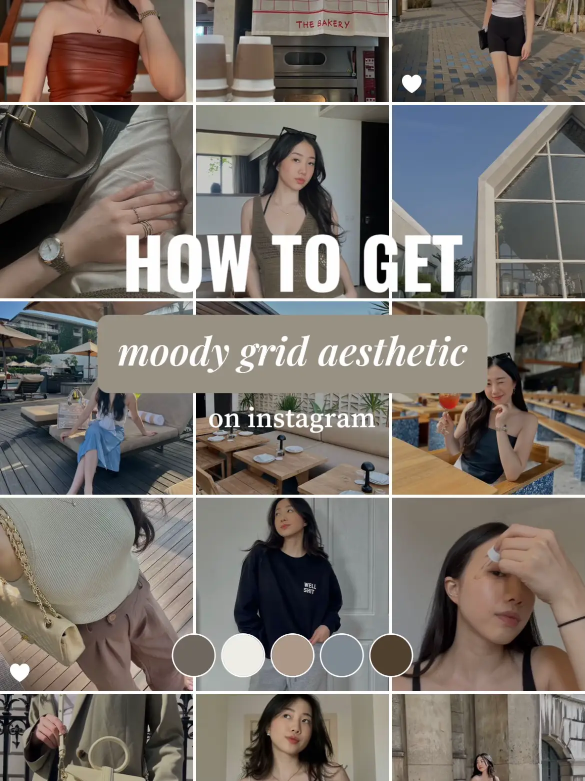 HOW TO GET: MOODY AESTHETIC GRID | Galeri diposting oleh nakeziaavilly | Lemon8