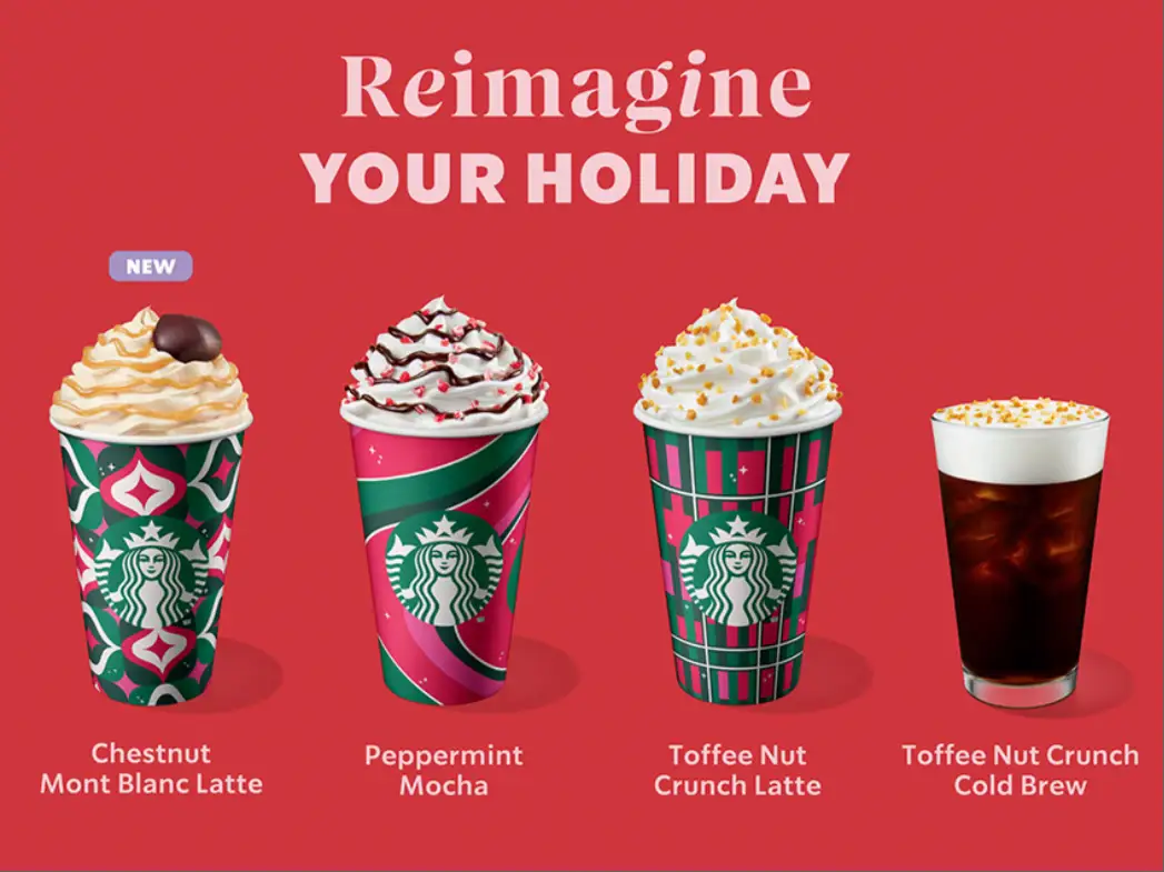 เมนู Starbucks สุดโปรด ช่วงคริสต์มาสกลับมาแล้ว🎄☕️ แกลเลอรีที่โพสต์โดย