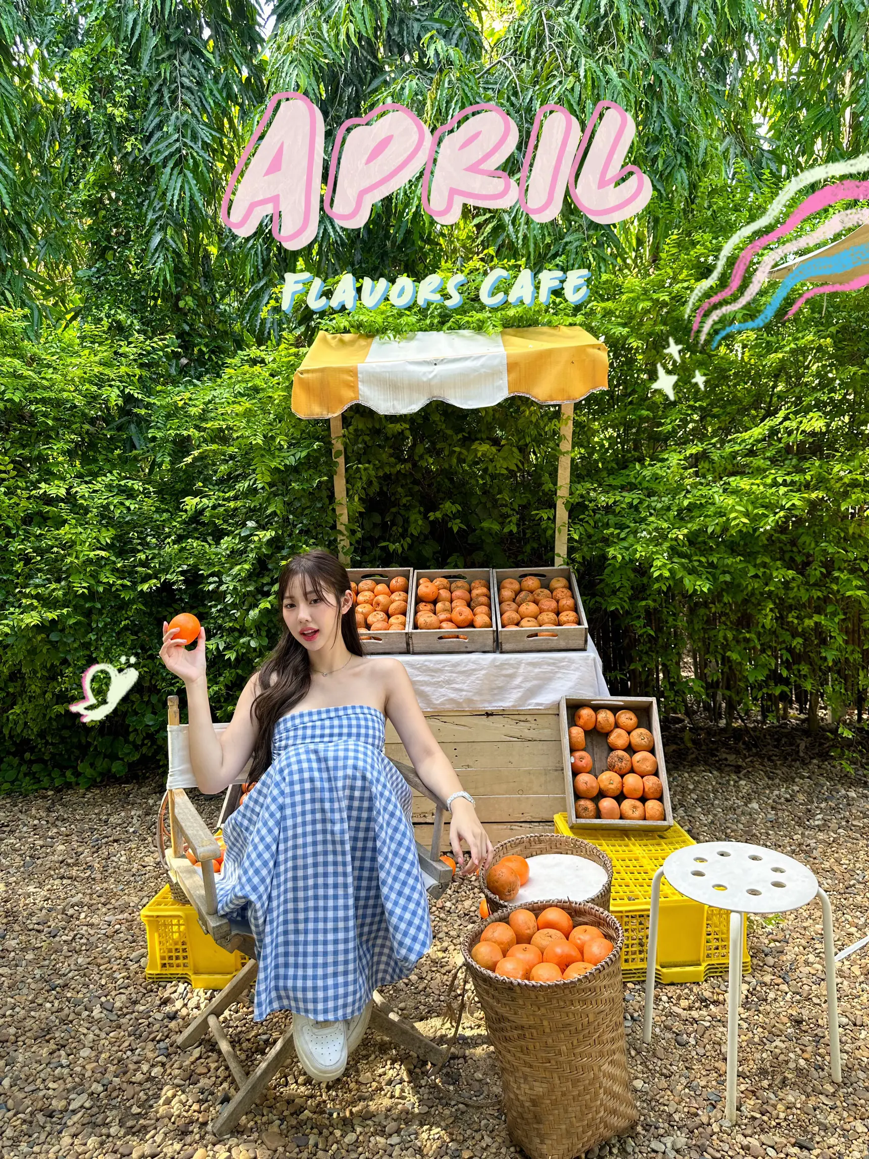 สวนส้มใกล้กรุงเทพที่ April Flavor cafe !! | แกลเลอรีที่โพสต์โดย Kaimuk.n | Lemon8