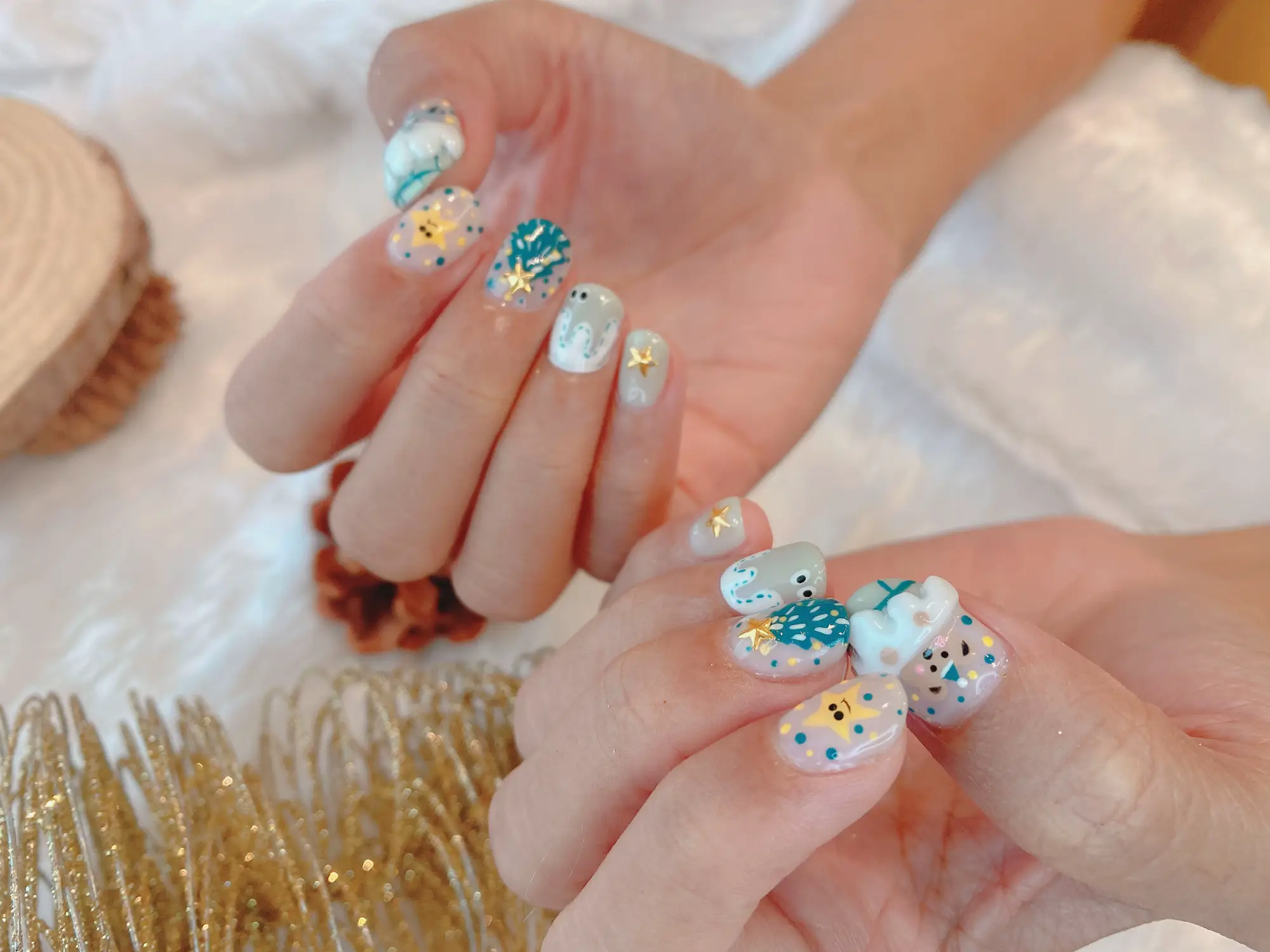 🌲คริสมัส คริสใจ 🌲 | แกลเลอรีที่โพสต์โดย Bearry Nail | Lemon8