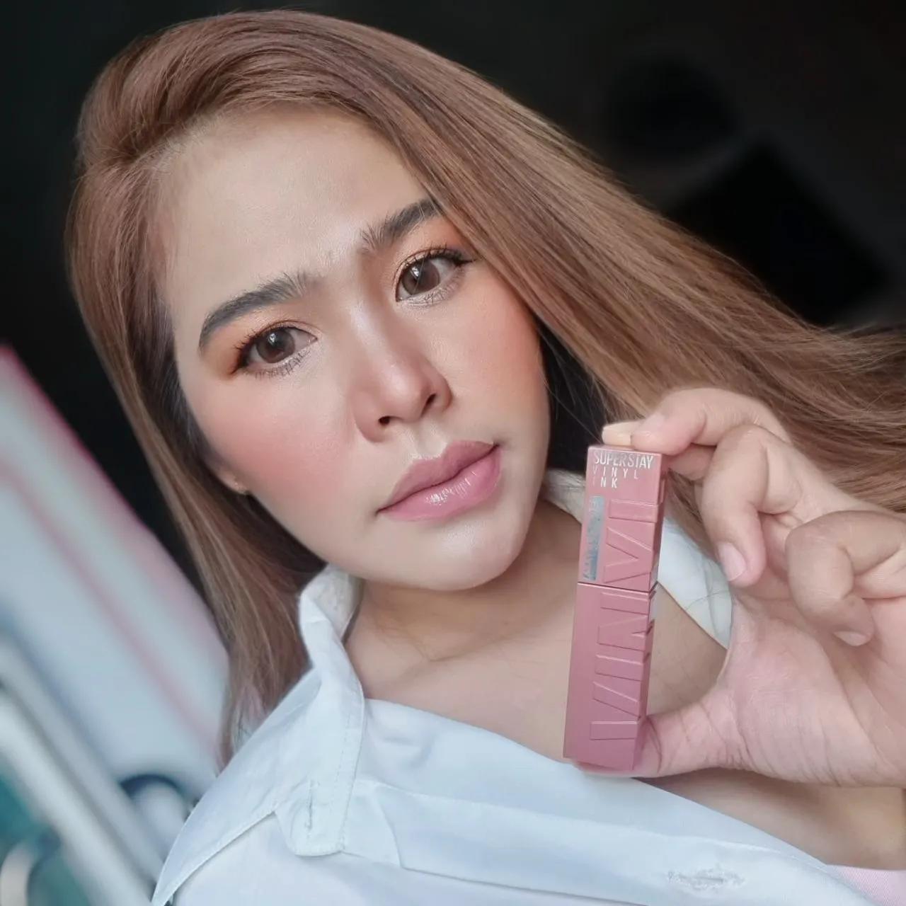 Maybellinevinyl ink cheekyนู้ดสุดใจสวยใสวัยรุ่นชอบ | แกลเลอรีที่โพสต์โดย Sirunya Panda | Lemon8