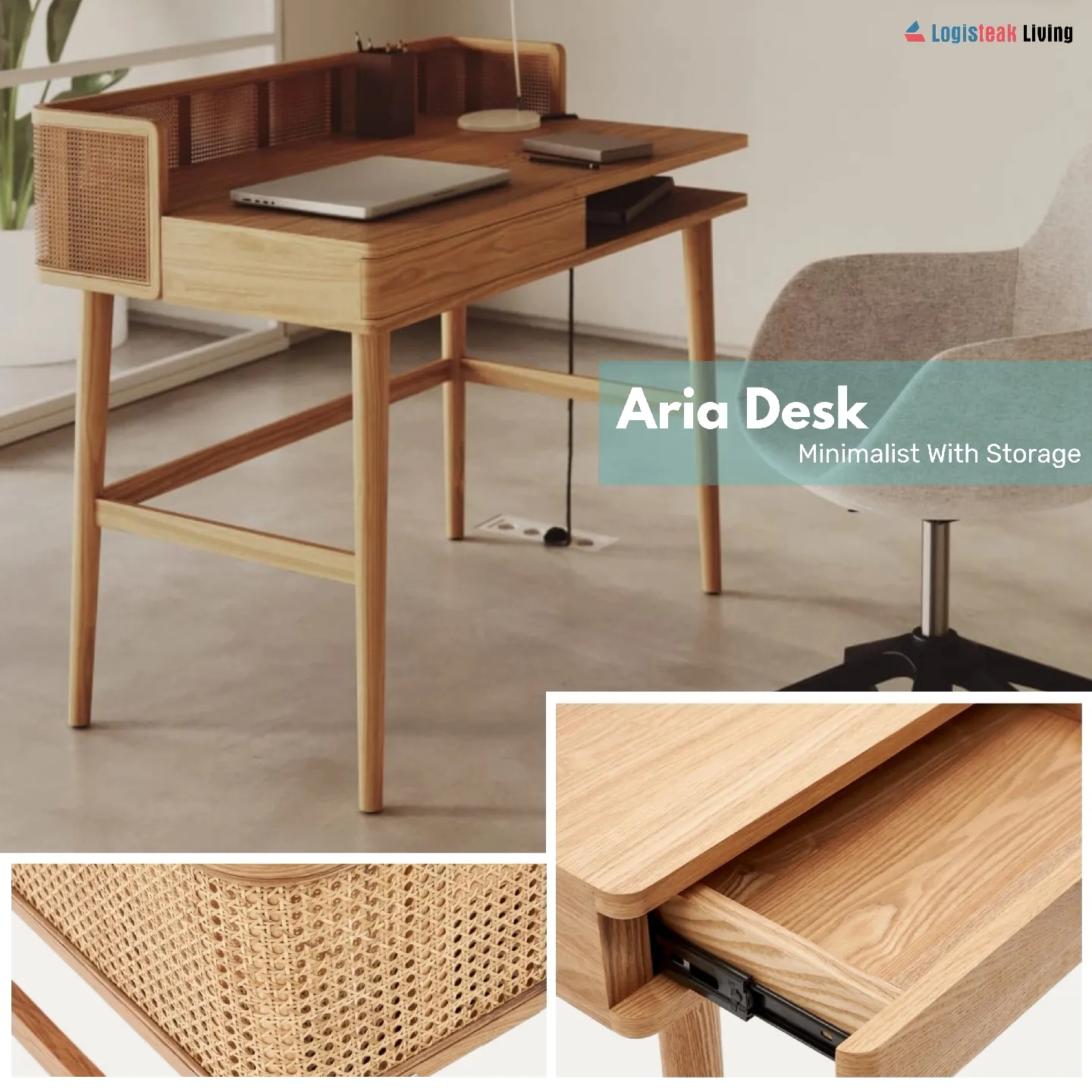 Aria Desk | Galeri diposting oleh LogisteakLiving | Lemon8