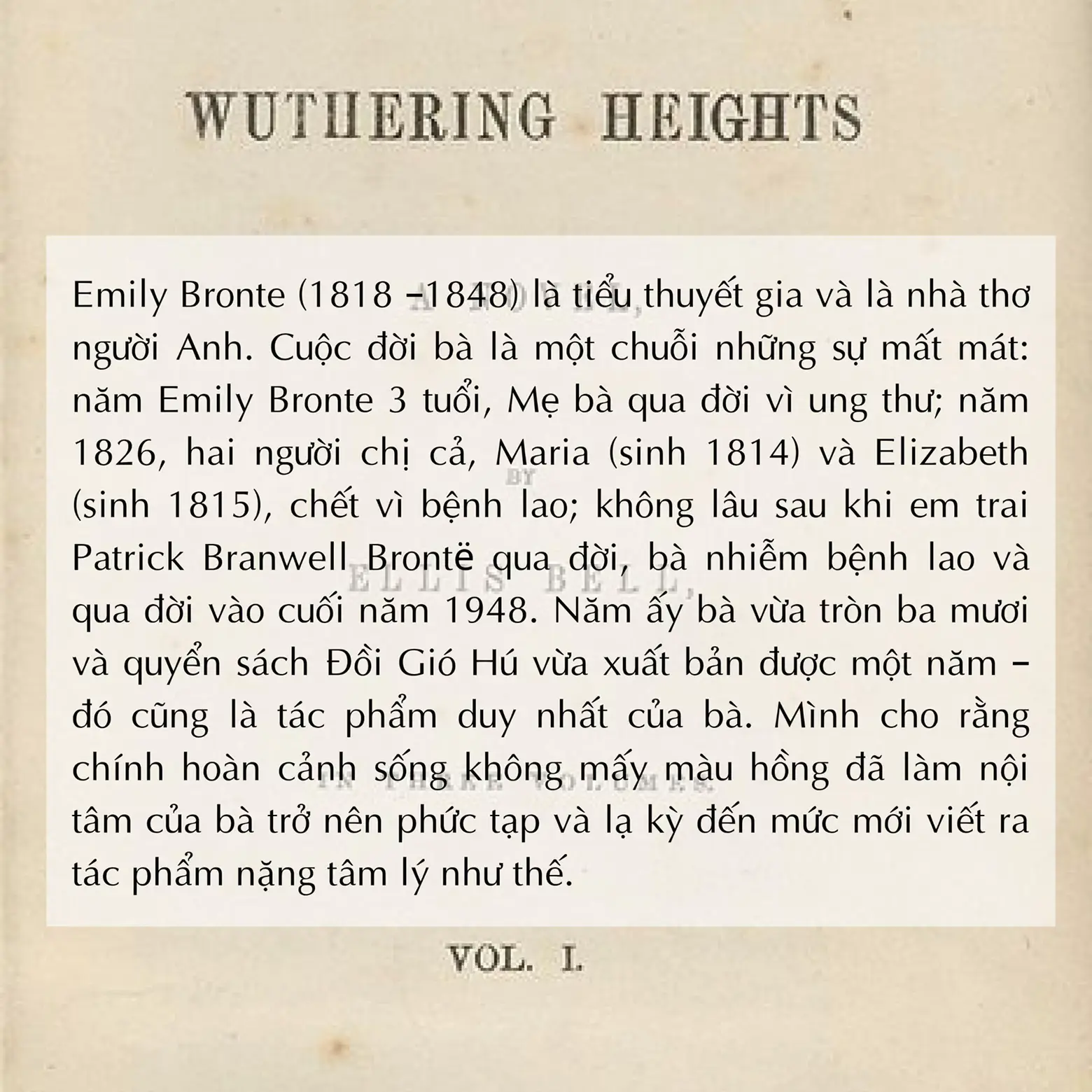 ĐỒI GIÓ HÚ - Emily Bronte | Bộ sưu tập do Tủsách NàngThơ đăng | Lemon8