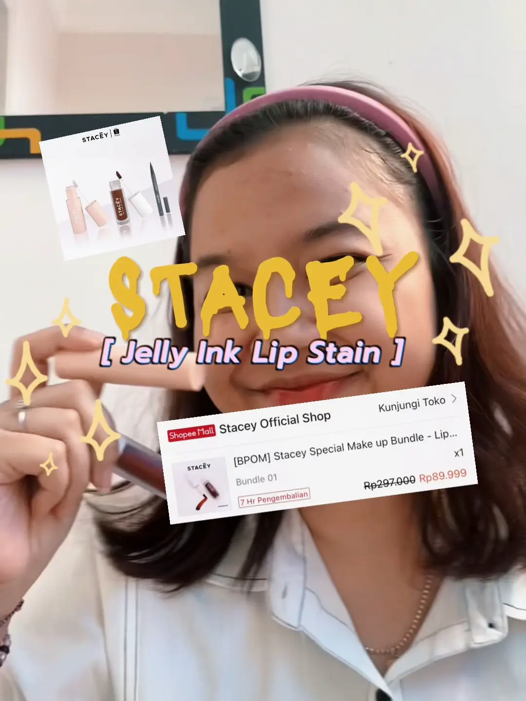 STACEY LIP STAIN | Video dipublikasikan oleh aura putri | Lemon8