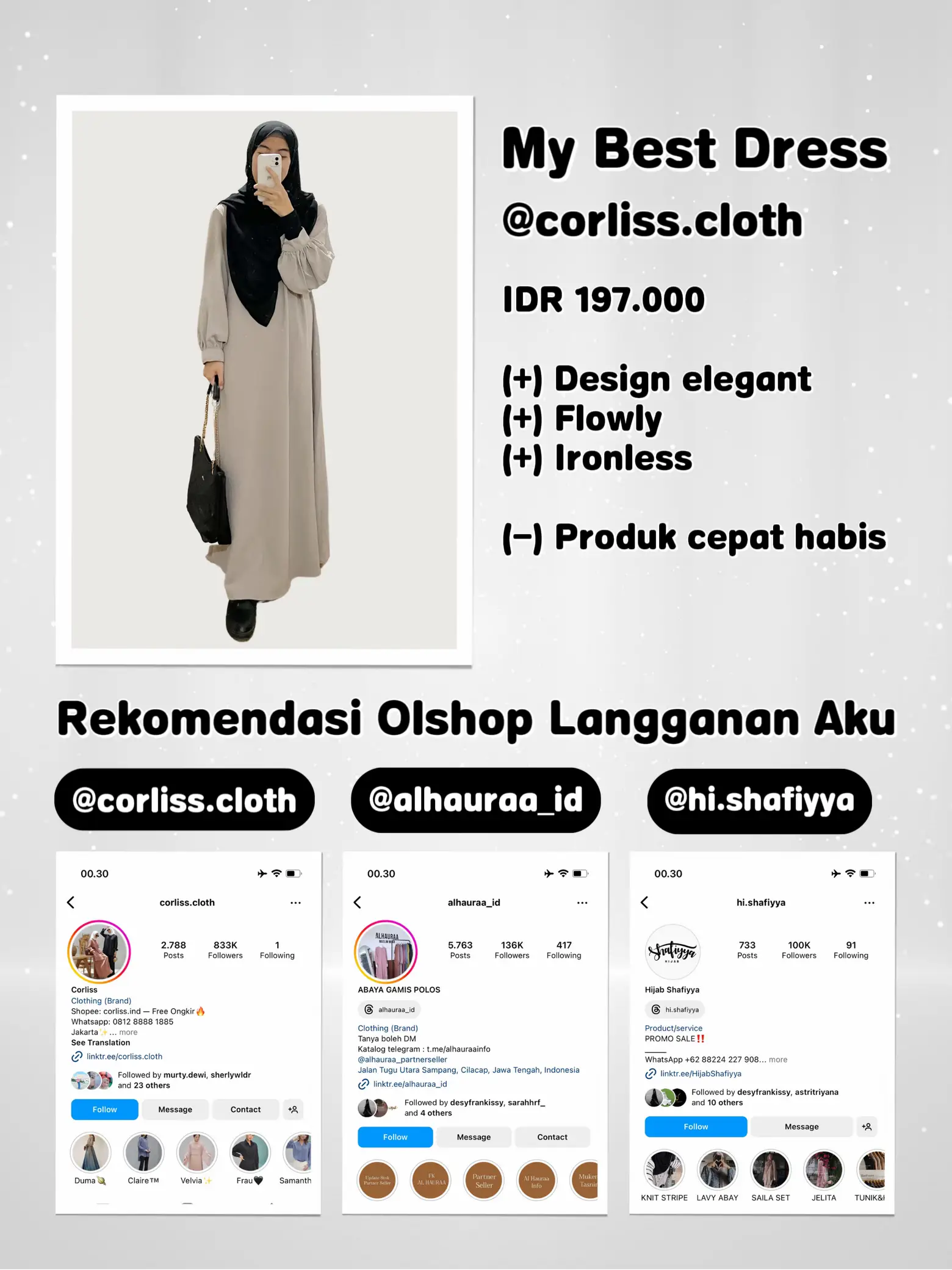 BEST BUY FASHION COLLECTION | Rekomendasi Olshop | Galeri diposting oleh Luthvia🕊️ | Lemon8