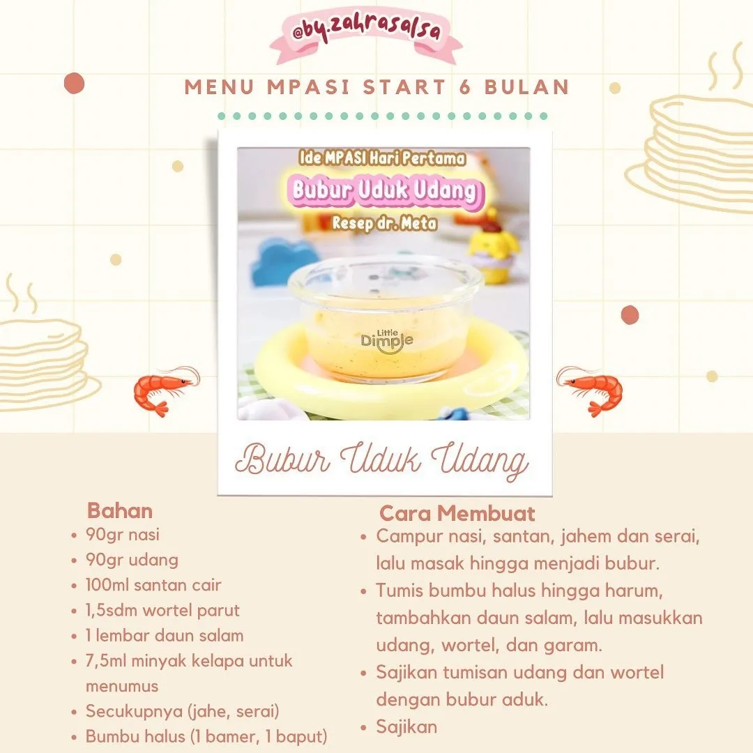 Menu Mpasi by.zahrasalsa | Galeri diposting oleh Baby Monmon | Lemon8