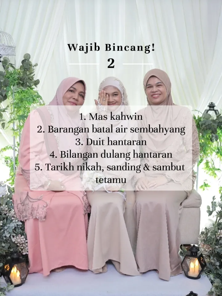 Flow Majlis Tunang + Perkara Wajib Bincang | Galeri disiarkan oleh Afiqah Zahra | Lemon8